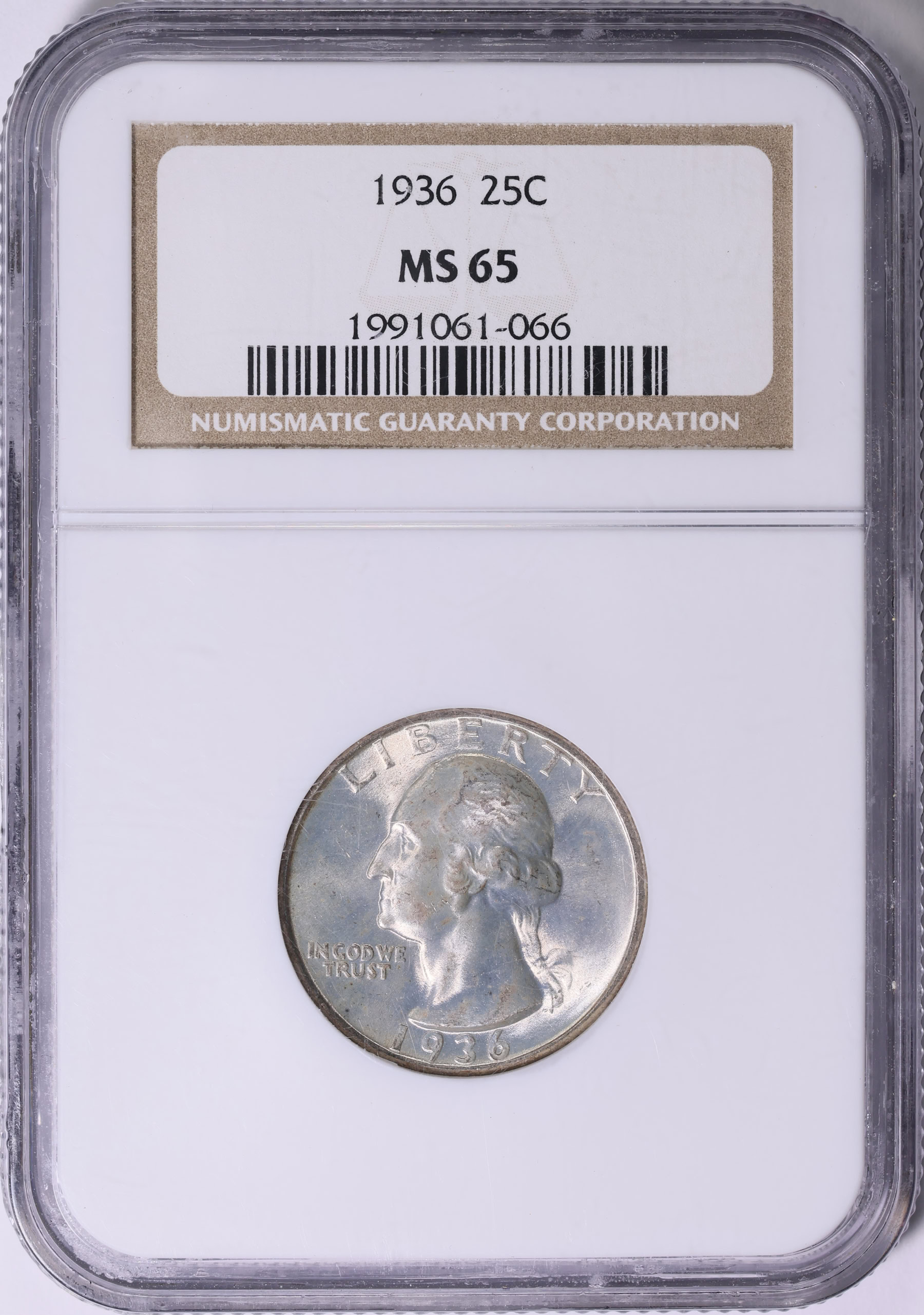 1936 Washington Quarter NGC MS-65 (Item 1827207) | GreatCollections Coin Auctions