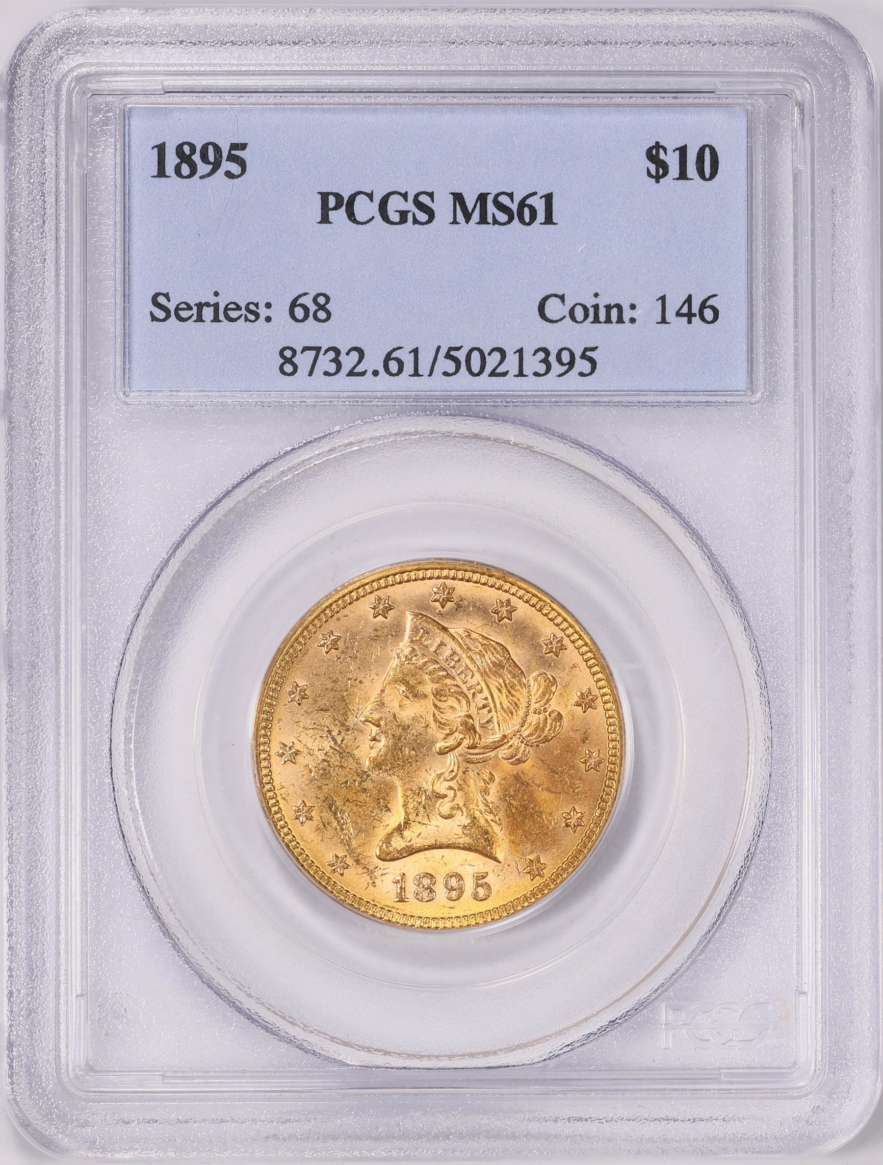 1895 Liberty Gold Eagle PCGS MS-61 (Item 1827269) | GreatCollections Coin Auctions
