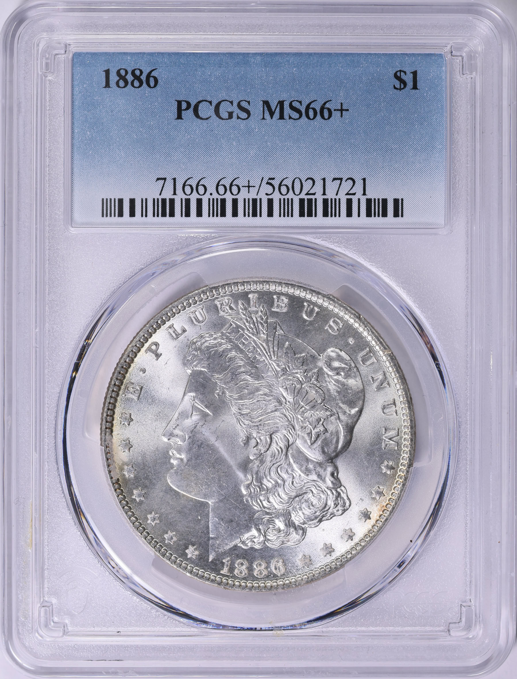 1886 Morgan Silver Dollar PCGS MS-66+ (Item 1827368) | GreatCollections Coin Auctions