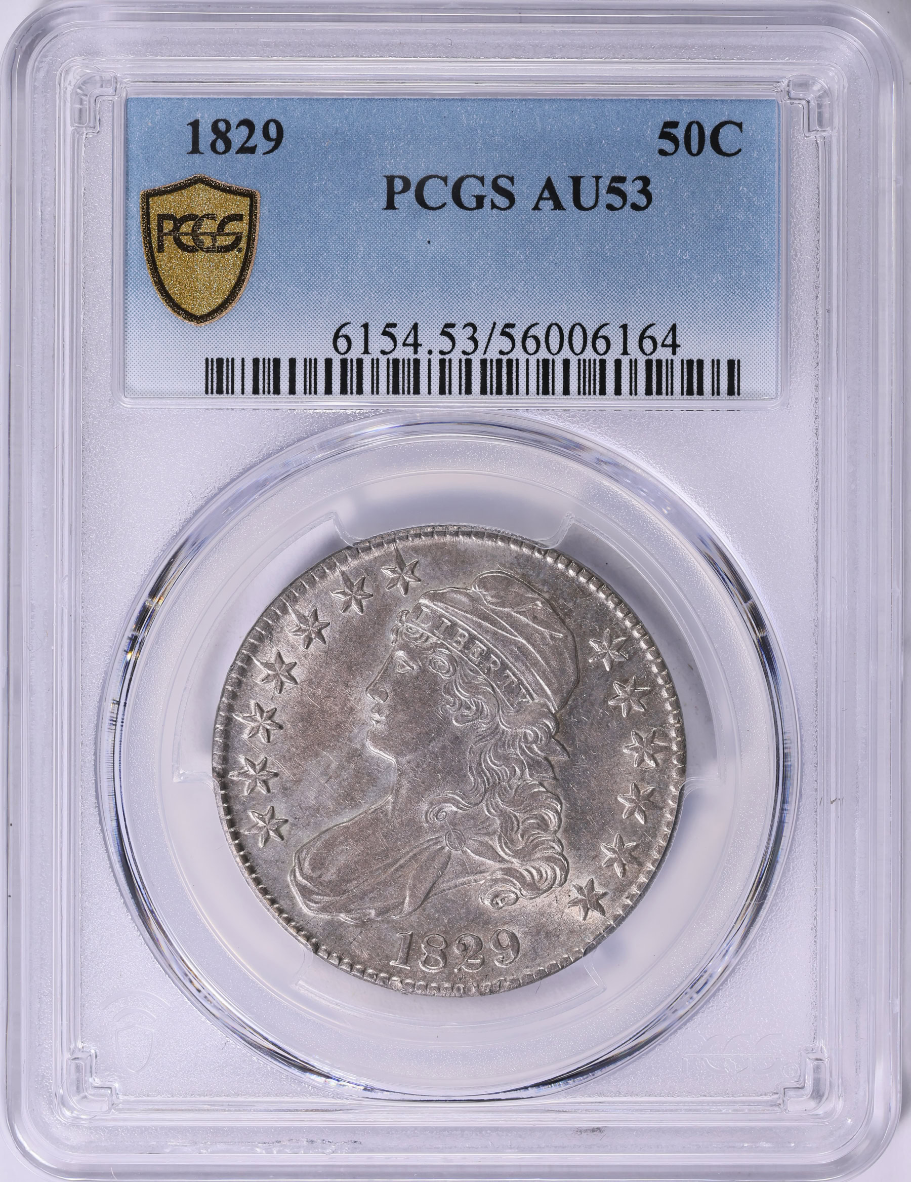 1829 Capped Bust Half Dollar PCGS AU-53 (Item 1827396) | GreatCollections Coin Auctions