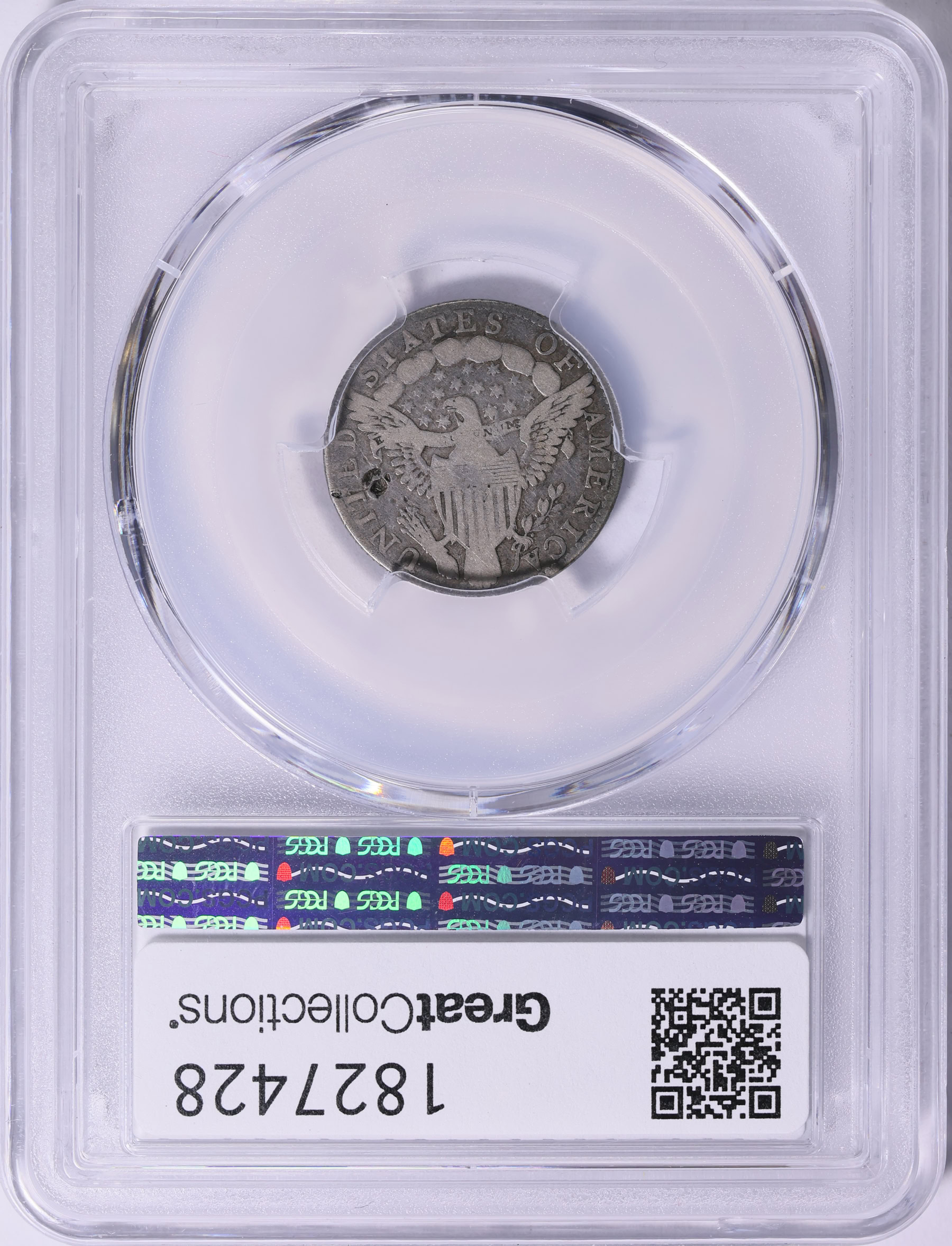 1798/7 Draped Bust Dime 16 Stars Reverse PCGS Genuine AG Details (Item ...