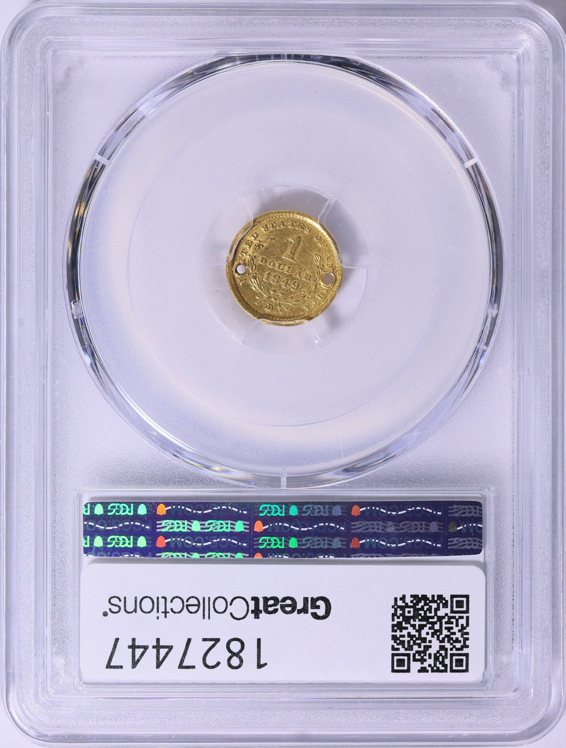 1849-D Liberty Gold Dollar PCGS Genuine XF Details (Item 1827447 ...
