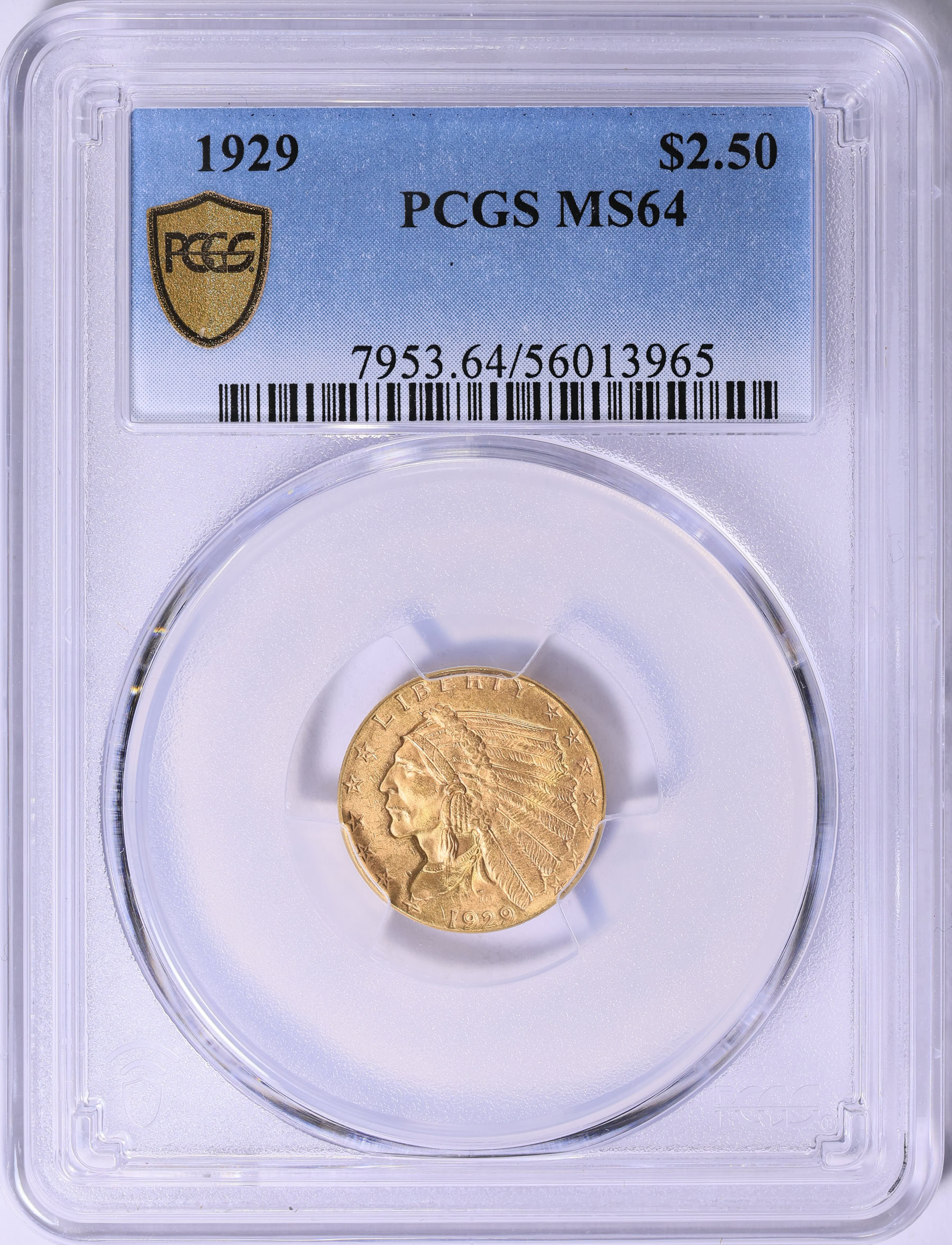 1929 Indian Gold Quarter Eagle PCGS MS-64 (Item 1827454 ...