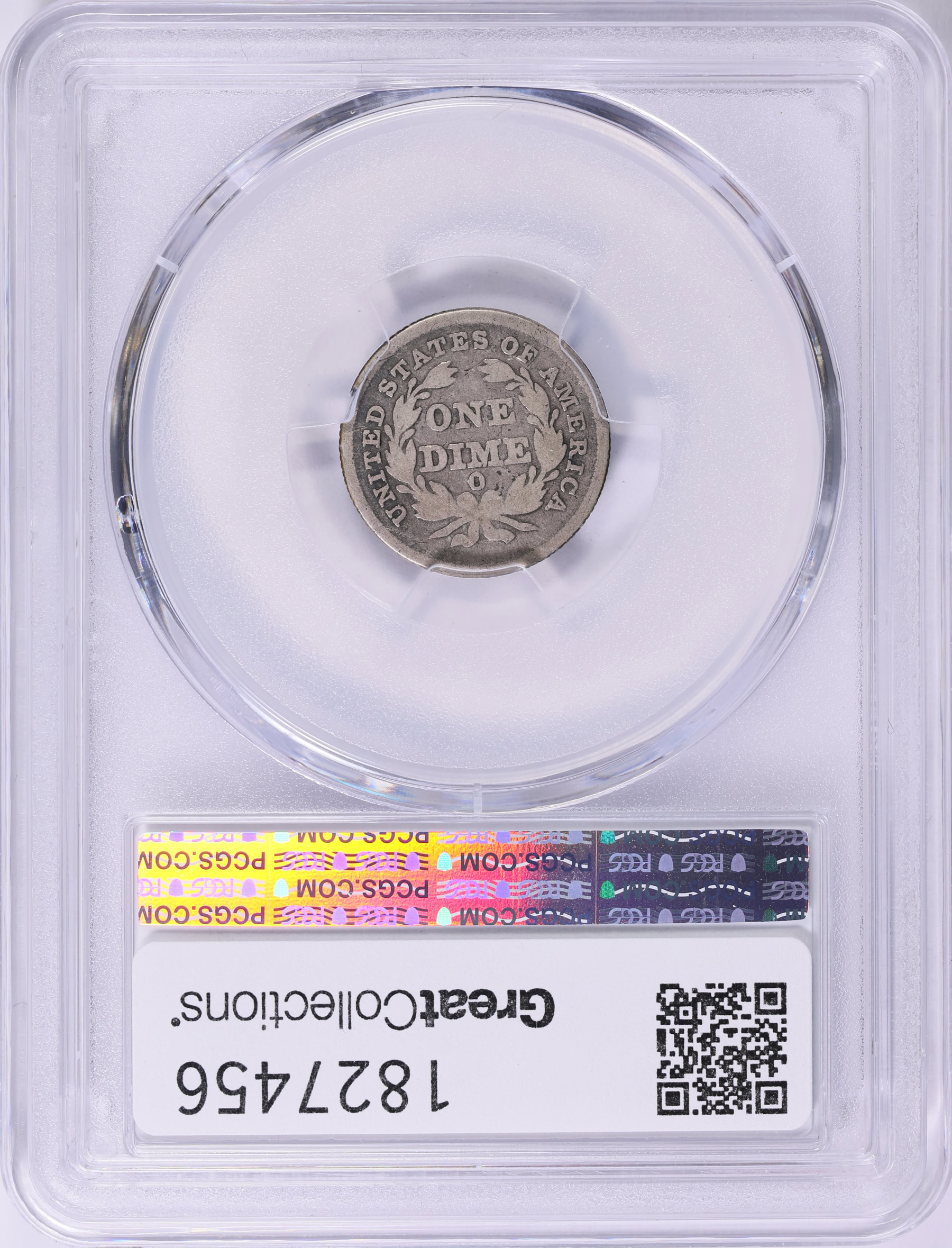 1838-O Seated Liberty Dime PCGS VG-10 (Item 1827456) | GreatCollections Coin Auctions