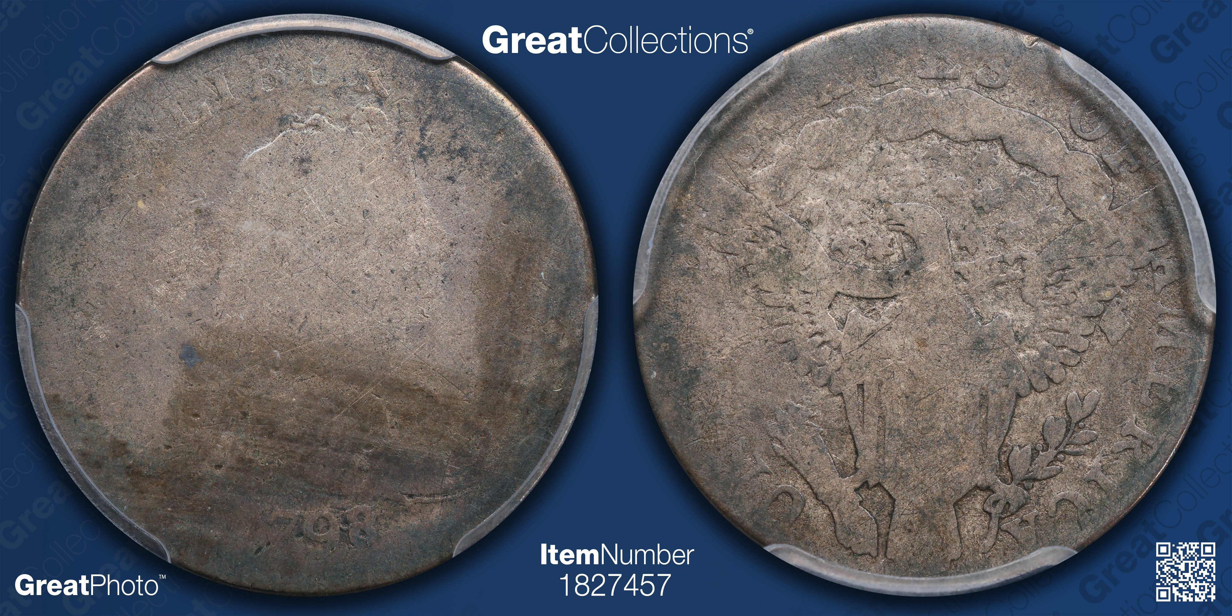 1798 Draped Bust Dime Small 8 PCGS FR-02 (Item 1827457 ...