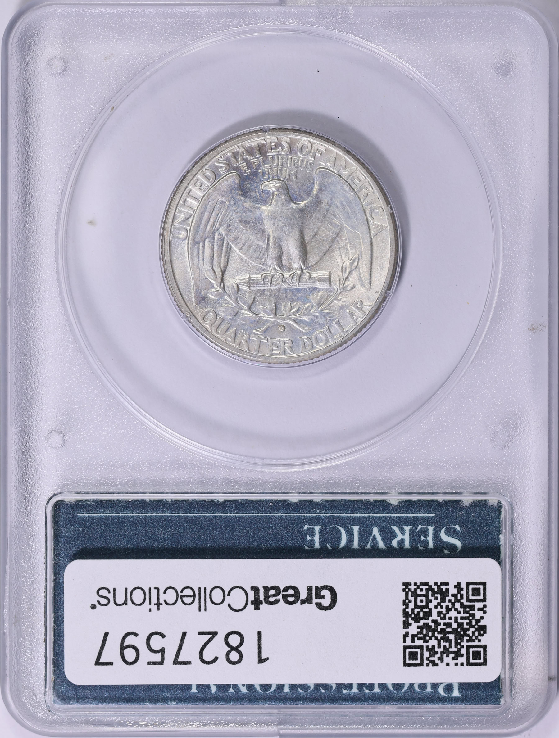 1932-D Washington Quarter PCGS MS-62 OGH (1st Gen) (Item 1827597) | GreatCollections Coin Auctions
