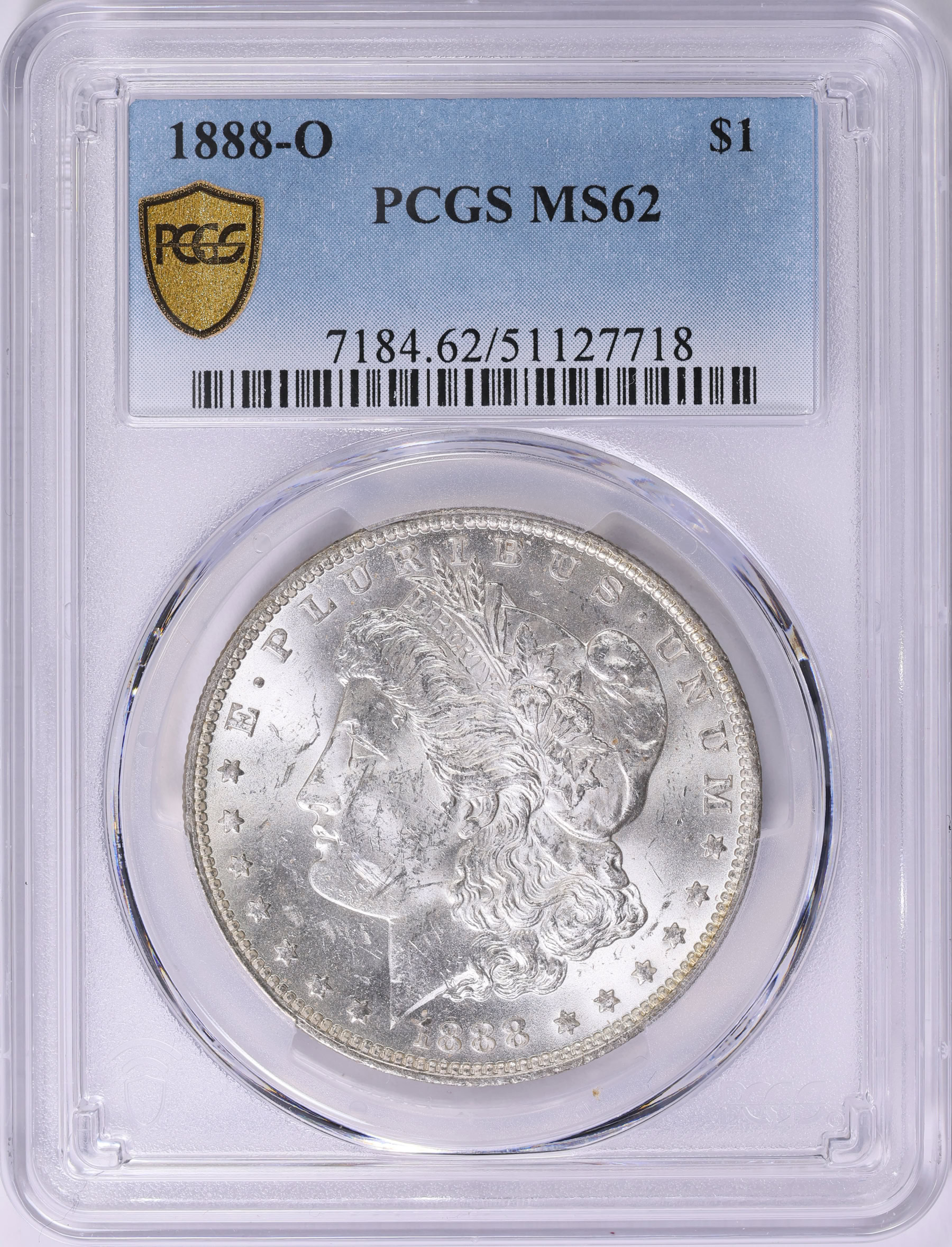1888-O Morgan Silver Dollar PCGS MS-62 (Item 1827654) | GreatCollections Coin Auctions