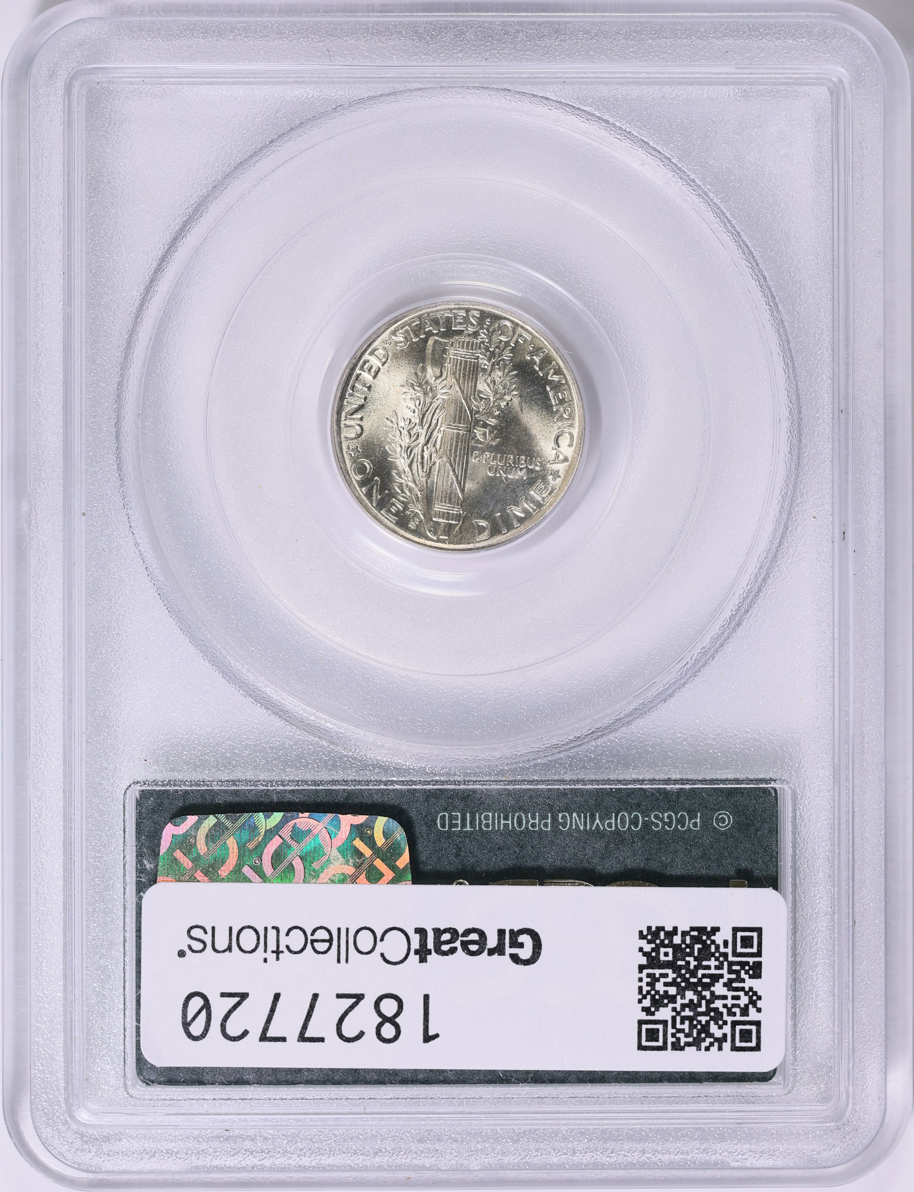 1943-S Mercury Dime PCGS MS-65 FB (CAC Gold) OGH (Item 1827720) | GreatCollections Coin Auctions