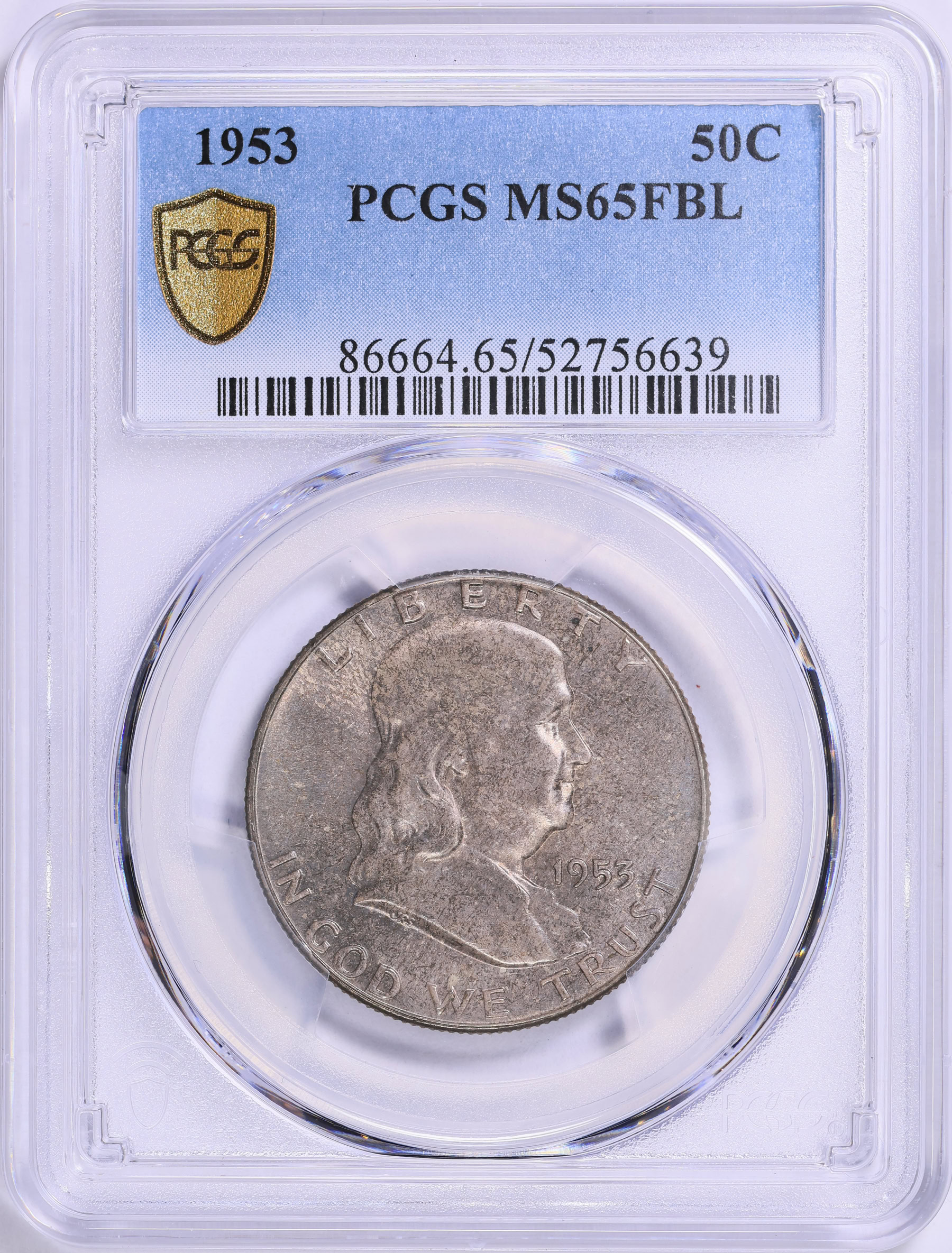 1953 Franklin Half Dollar PCGS MS-65 FBL (Toned) (Item 1827769 ...