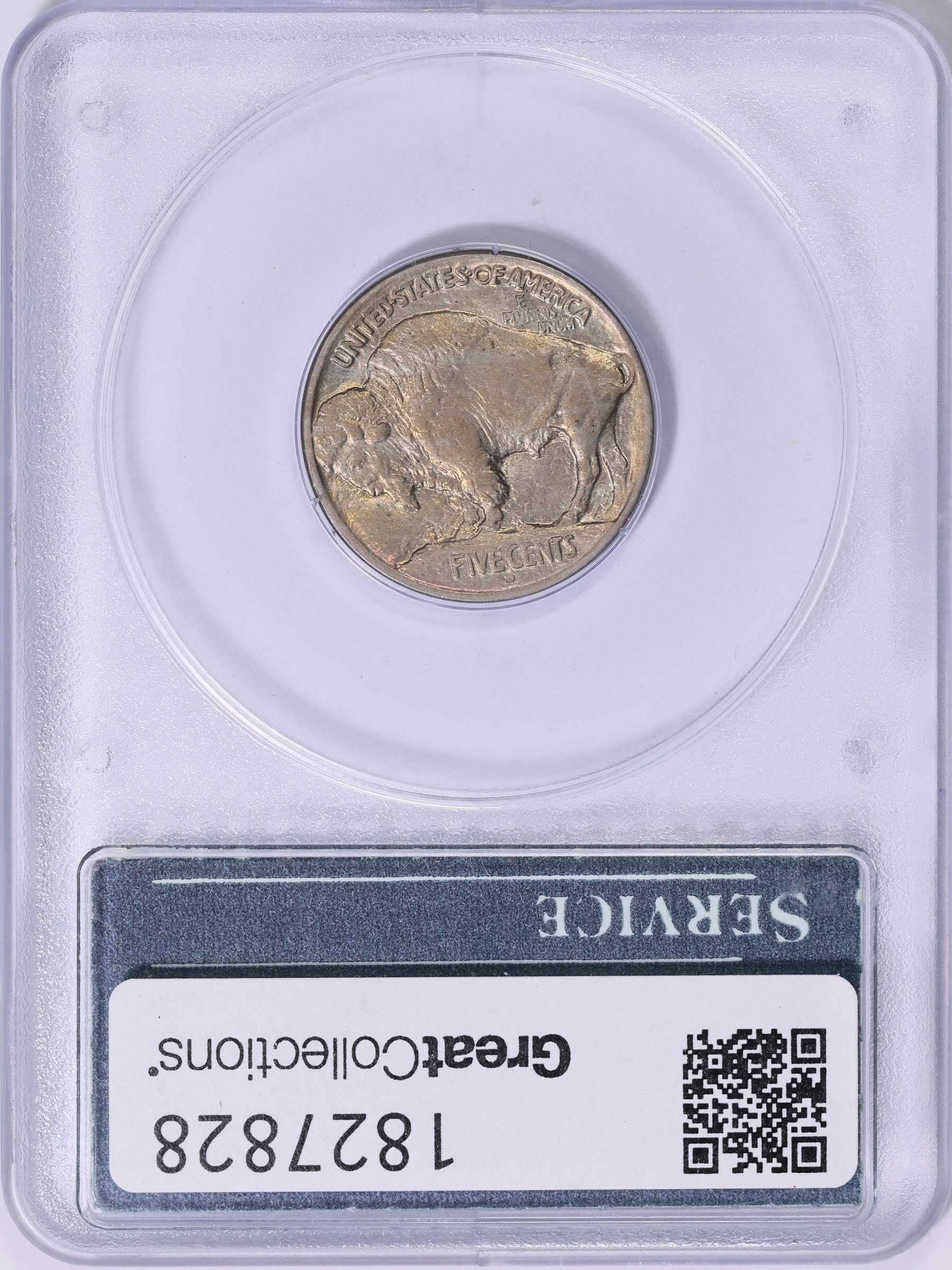 1913-D Buffalo Nickel Type 1 PCGS MS-64 (CAC Green) OGH (1st Gen) (Item ...