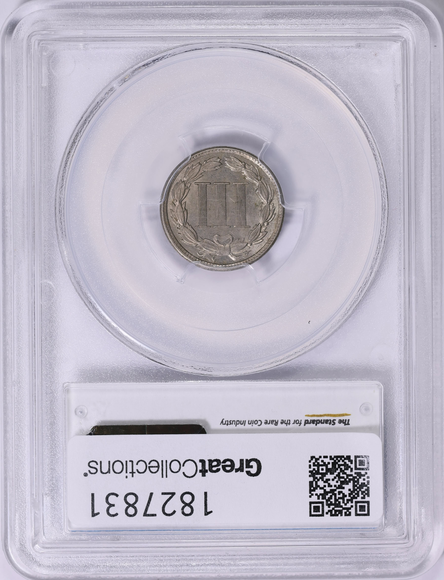 1882 Nickel Three-Cent Piece PCGS AU-58 (CAC Green) (Item 1827831 ...