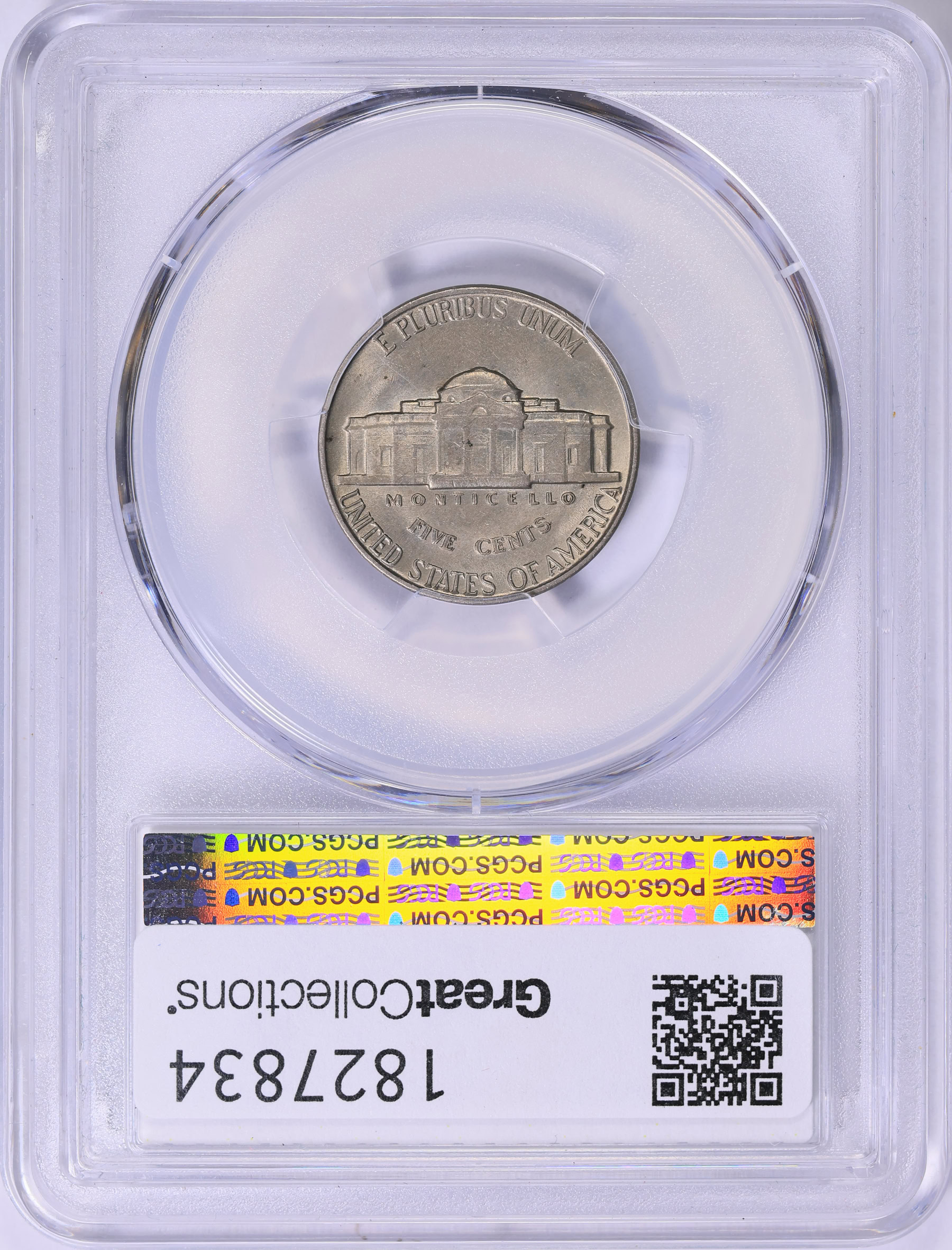 1939 Jefferson Nickel Doubled Monticello PCGS AU-58 (CAC Green) (Item ...