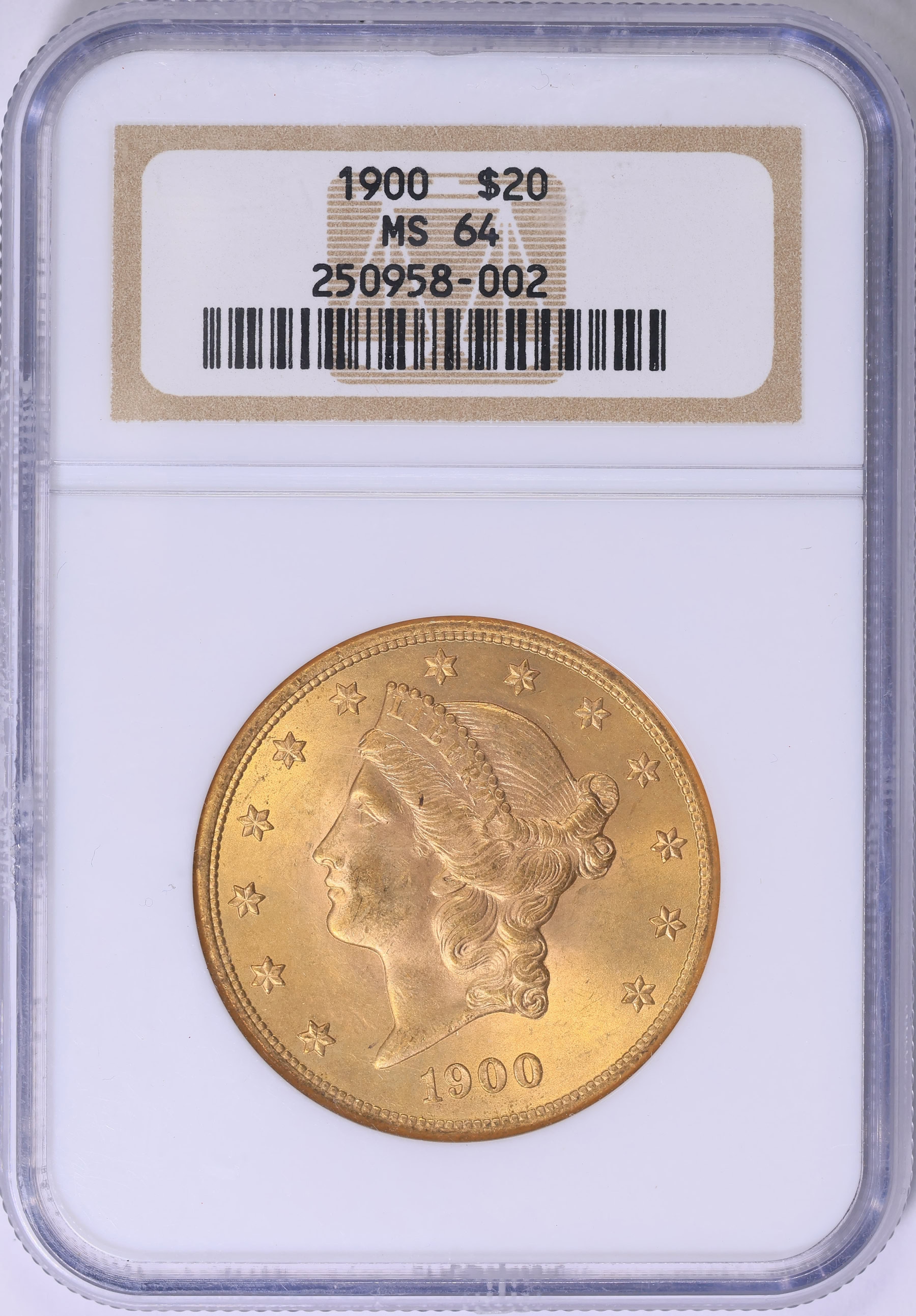 1900 Liberty Gold Double Eagle NGC MS-64 (Item 1827859) | GreatCollections Coin Auctions