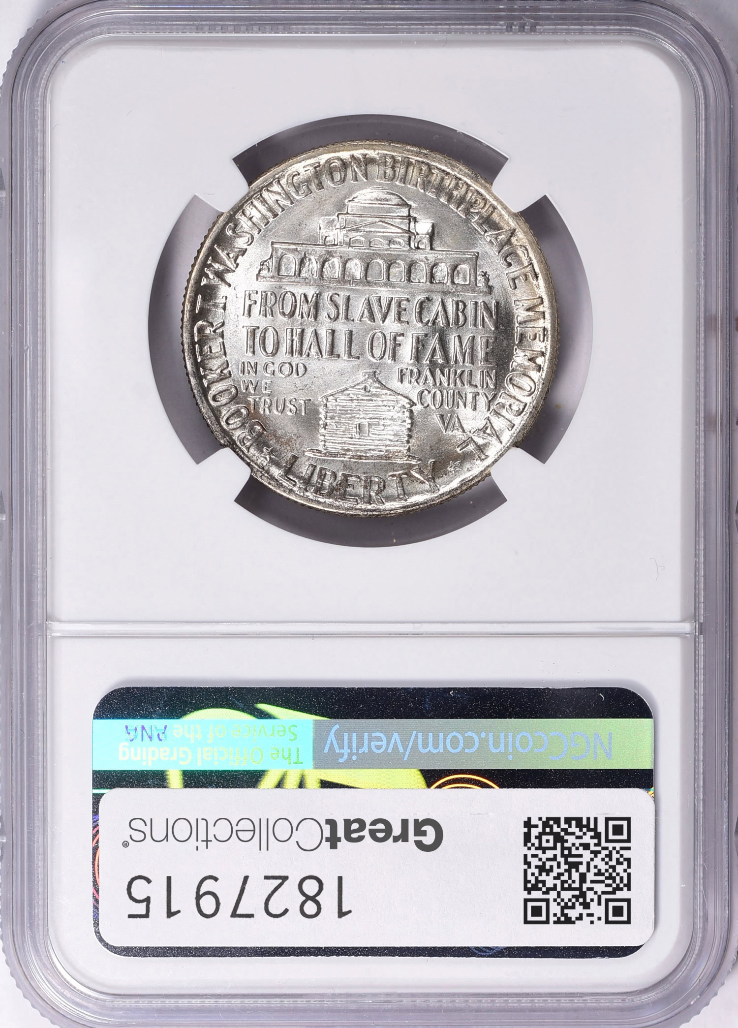 1946 Booker T. Washington Memorial Half Dollar NGC MS-65 (Item 1827915) | GreatCollections Coin ...