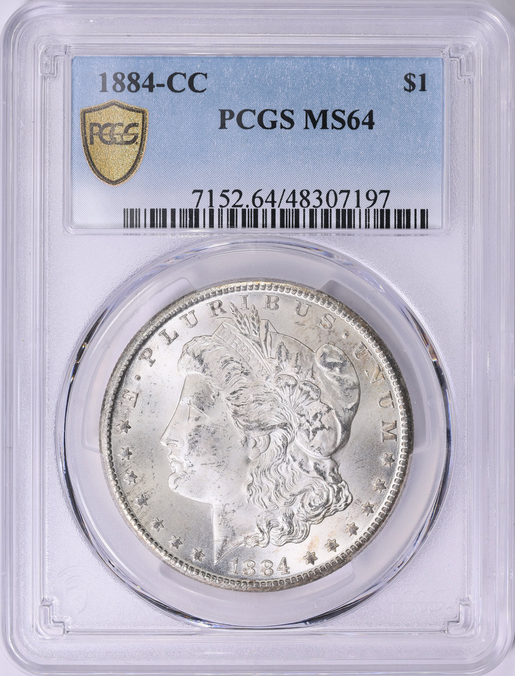 1884-CC Morgan Silver Dollar PCGS MS-64 (Item 1827949) | GreatCollections Coin Auctions