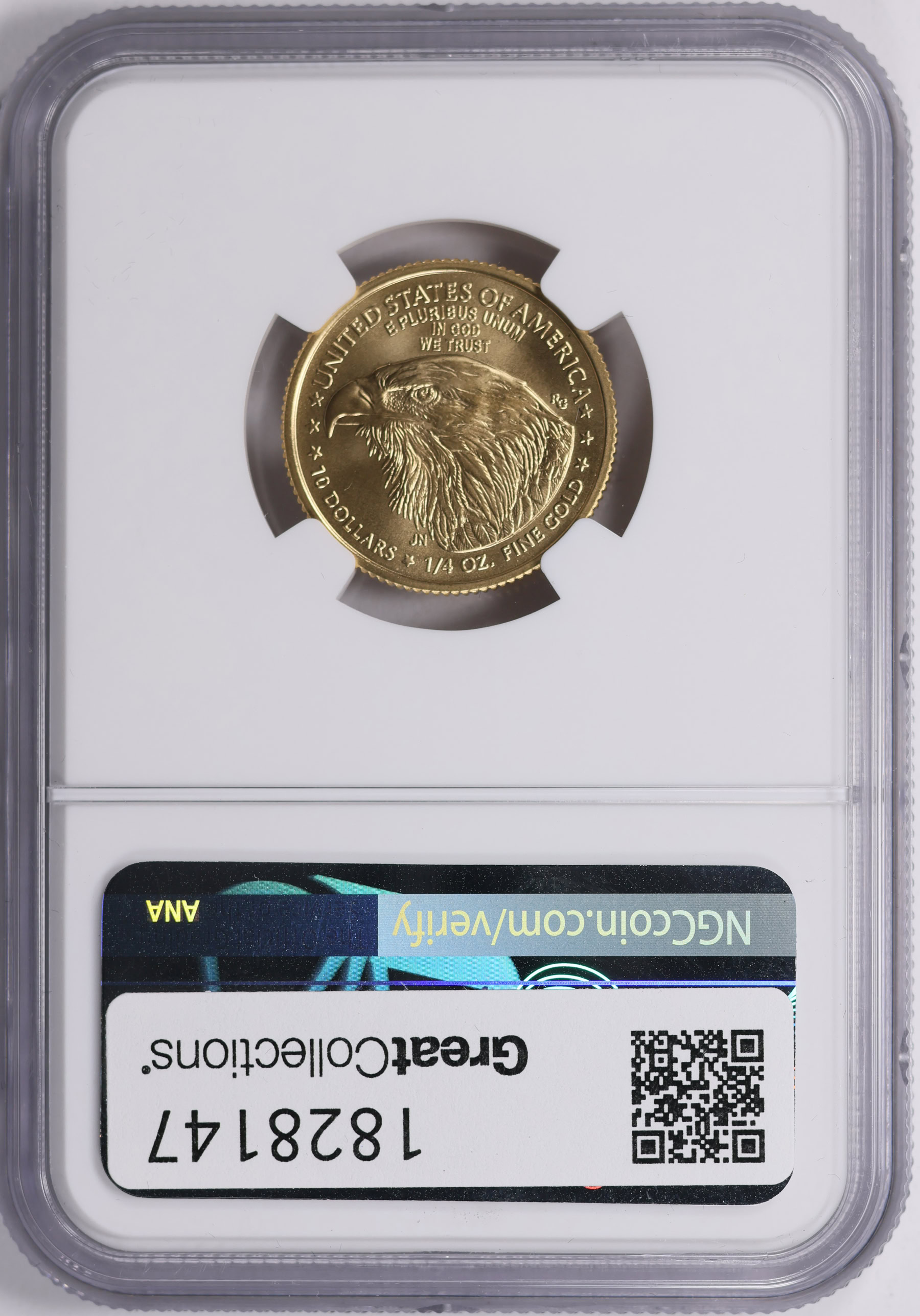 2021-W $10 Quarter-Ounce Gold American Eagle Type 2 Unfinished Proof ...
