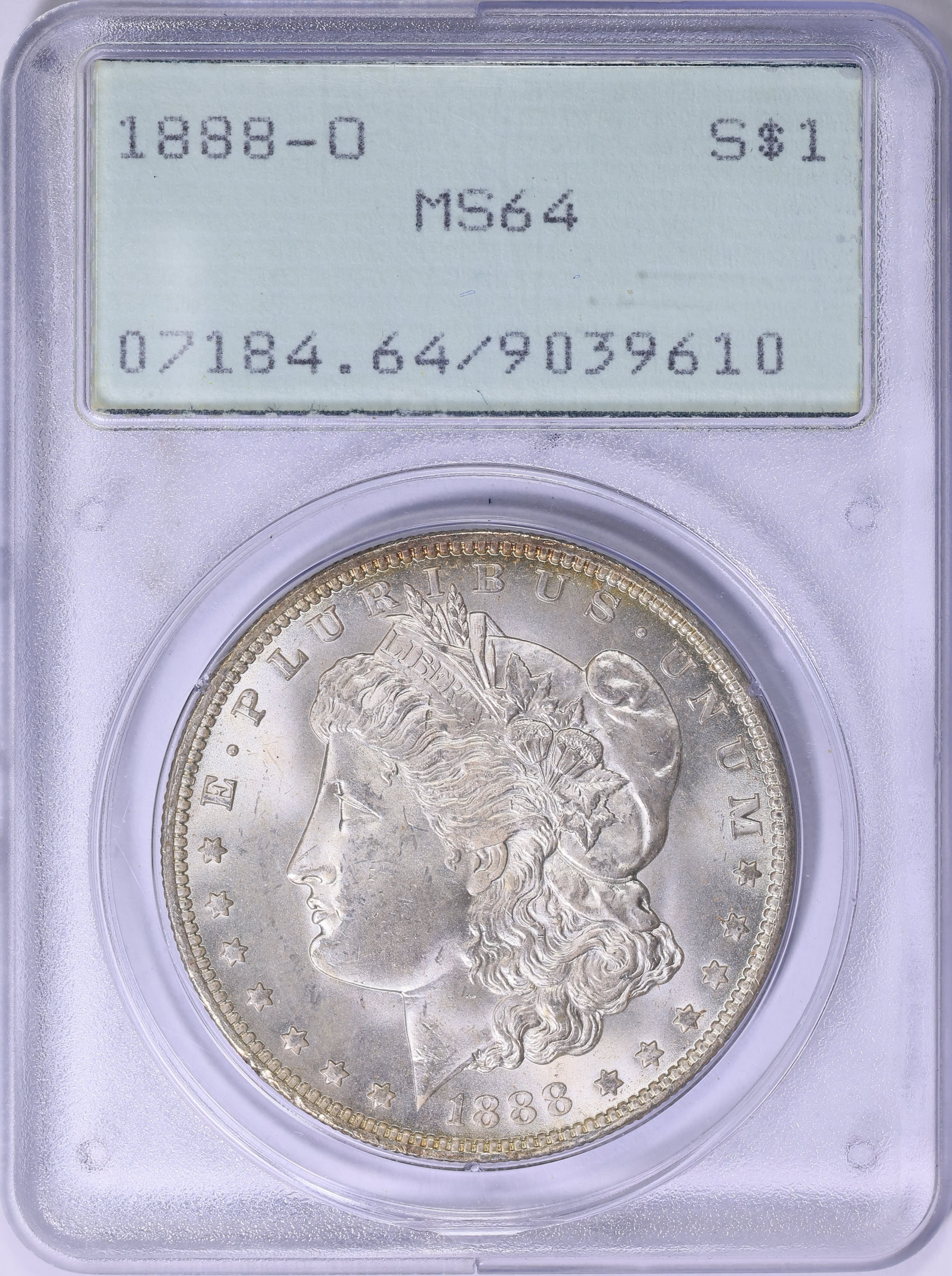 1888-O Morgan Silver Dollar PCGS MS-64 OGH (1st Gen) (Item 1828537) | GreatCollections Coin Auctions