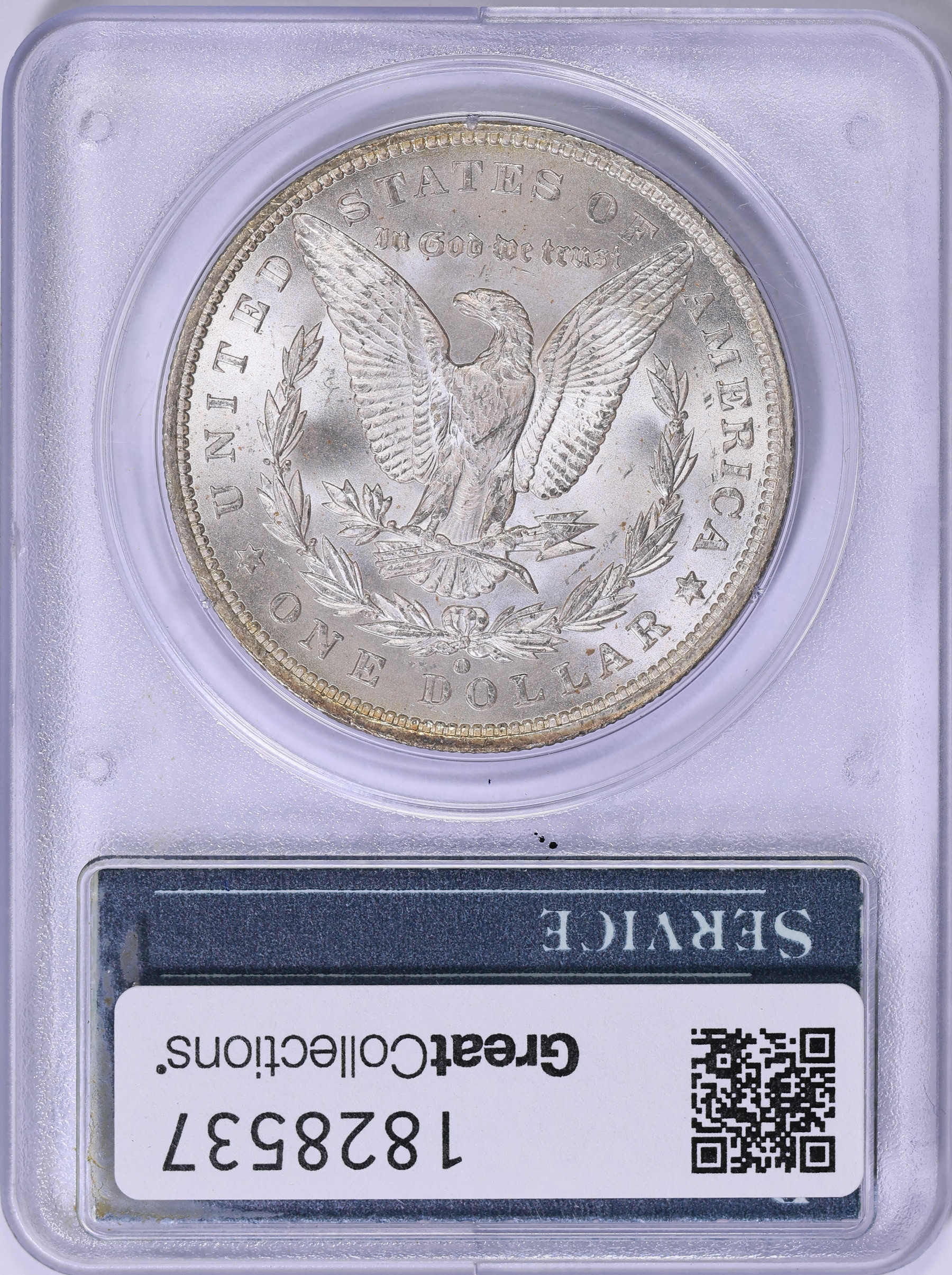 1888-O Morgan Silver Dollar PCGS MS-64 OGH (1st Gen) (Item 1828537) | GreatCollections Coin Auctions