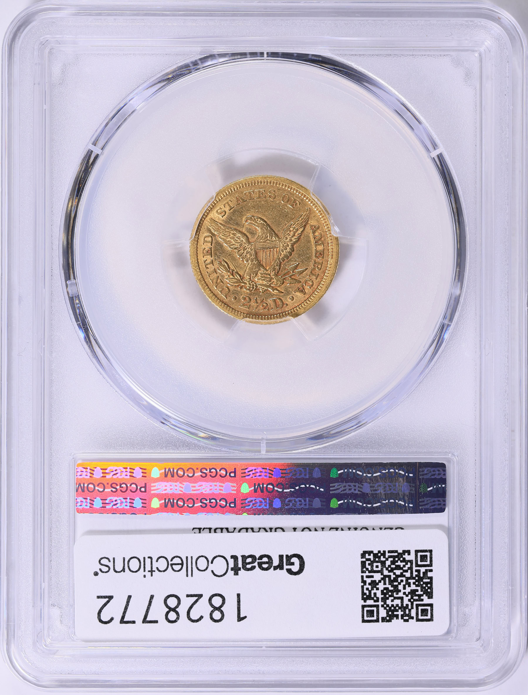 1861 Liberty Gold Quarter Eagle Old Reverse PCGS Genuine XF Details (Item 1828772 ...