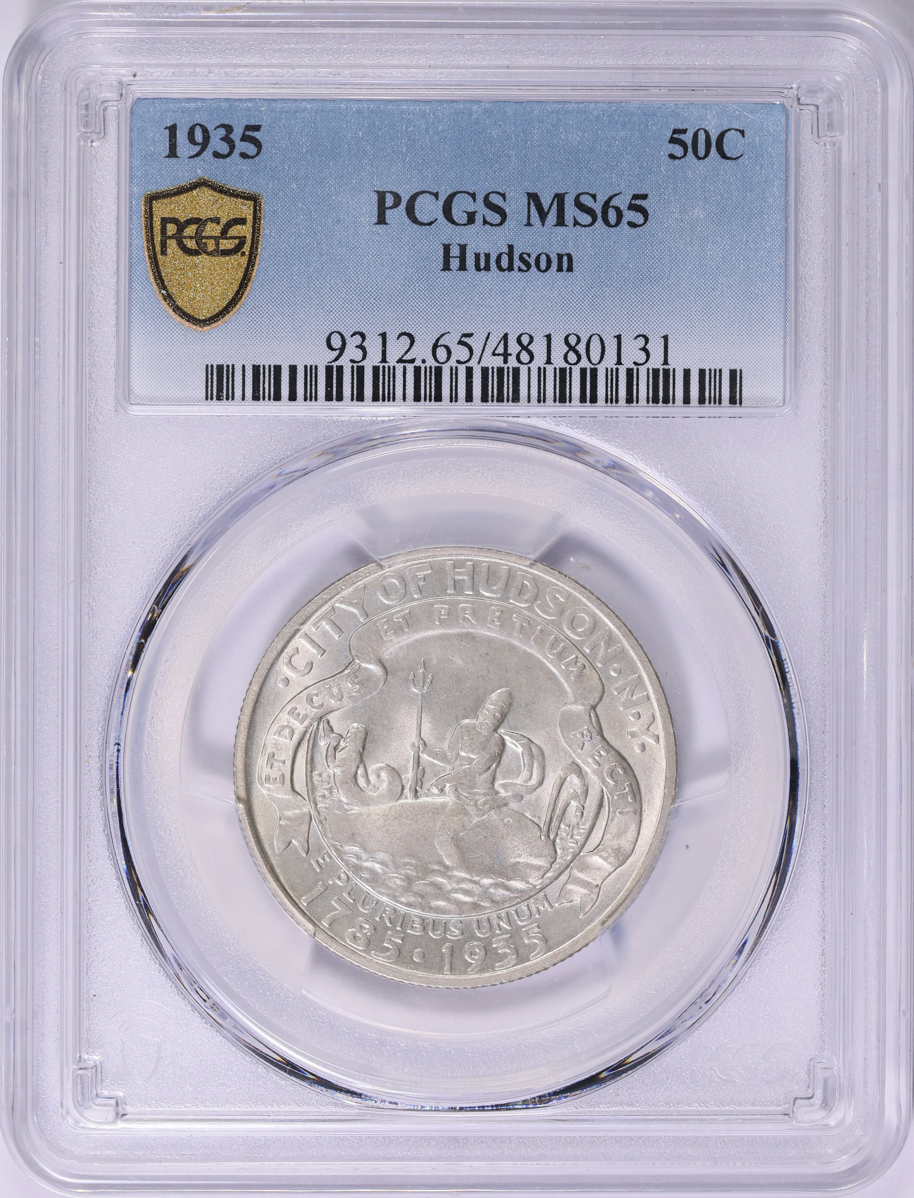 1935 Hudson, New York, Sesquicentennial Half Dollar PCGS MS-65 (Item ...
