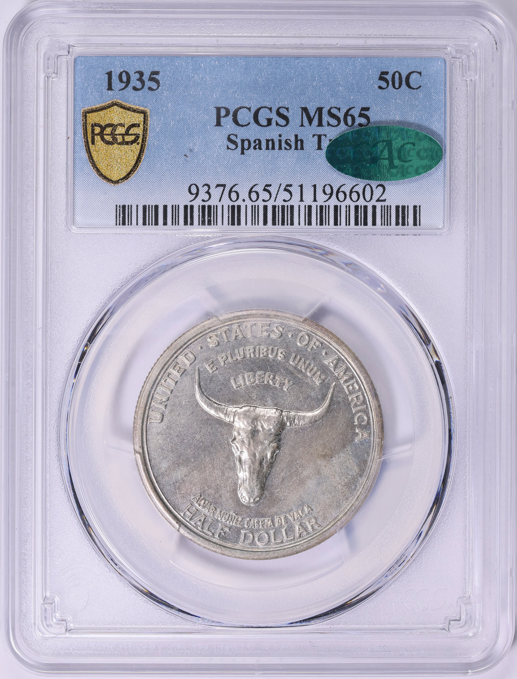 1935 Old Spanish Trail Half Dollar PCGS MS-65 (CAC Green) (Item 1828996 ...