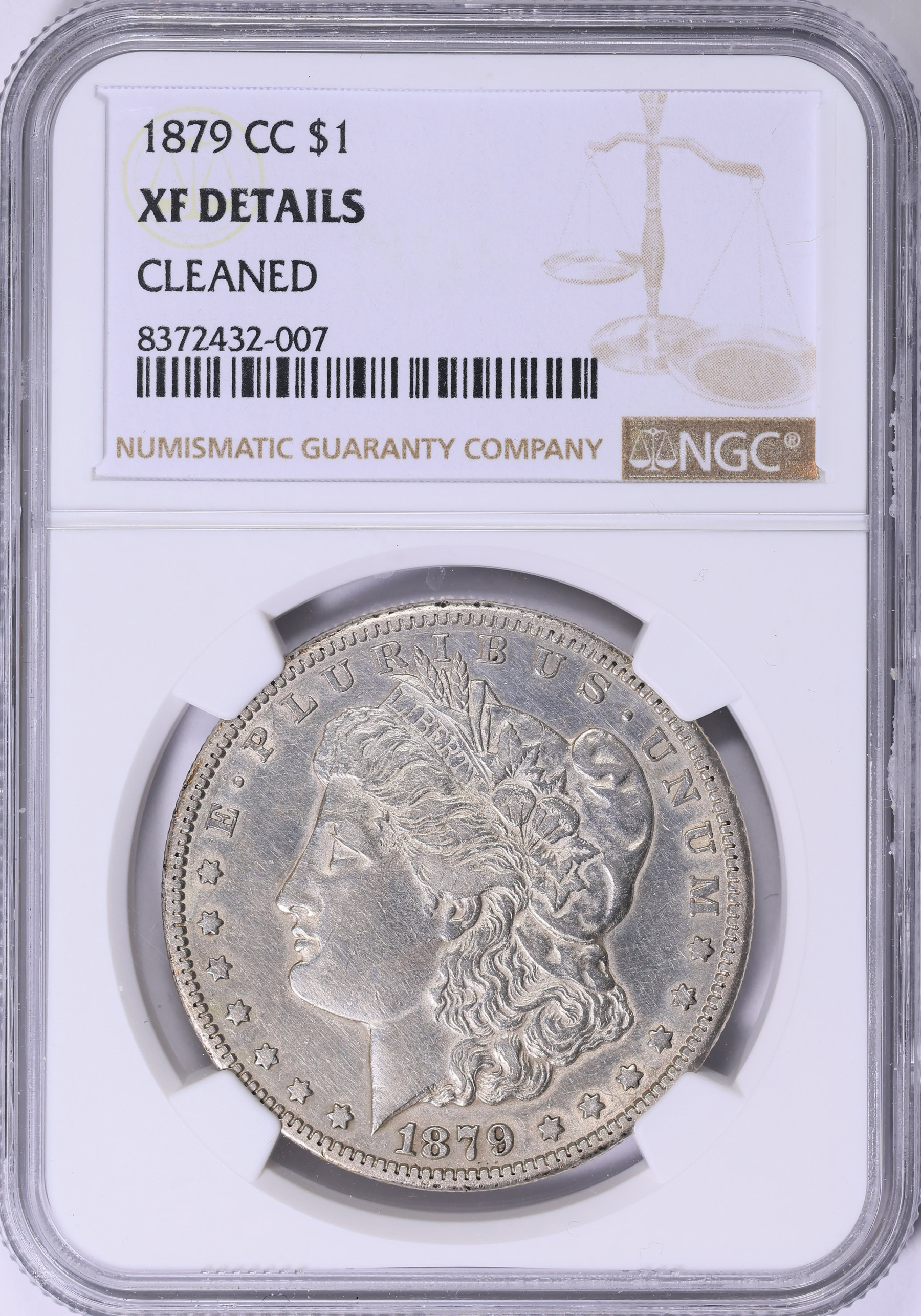 1879-CC Morgan Silver Dollar NGC XF Details (Item 1829018) | GreatCollections Coin Auctions