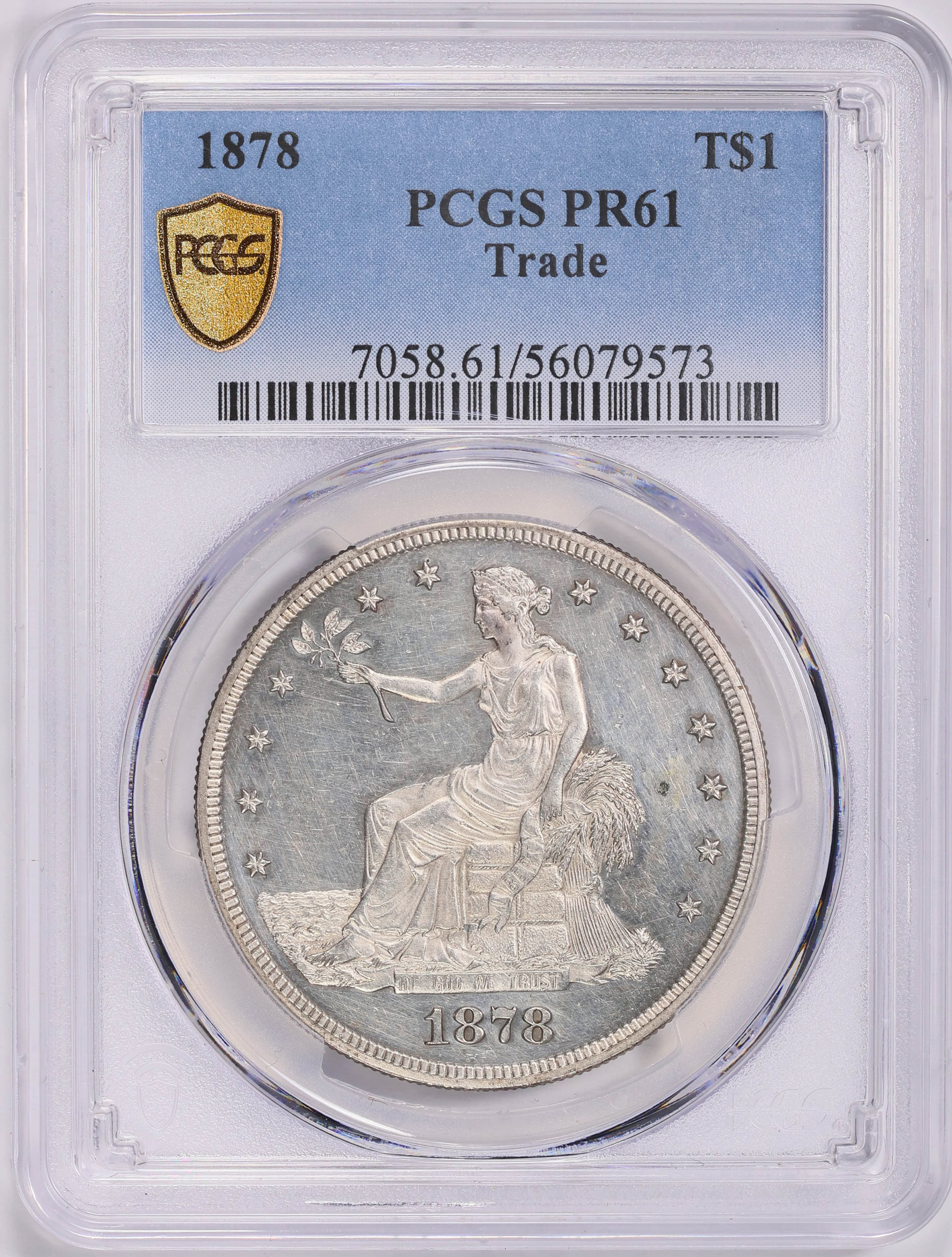 1878 Trade Silver Dollar PCGS Proof-61 (Item 1829163) | GreatCollections Coin Auctions