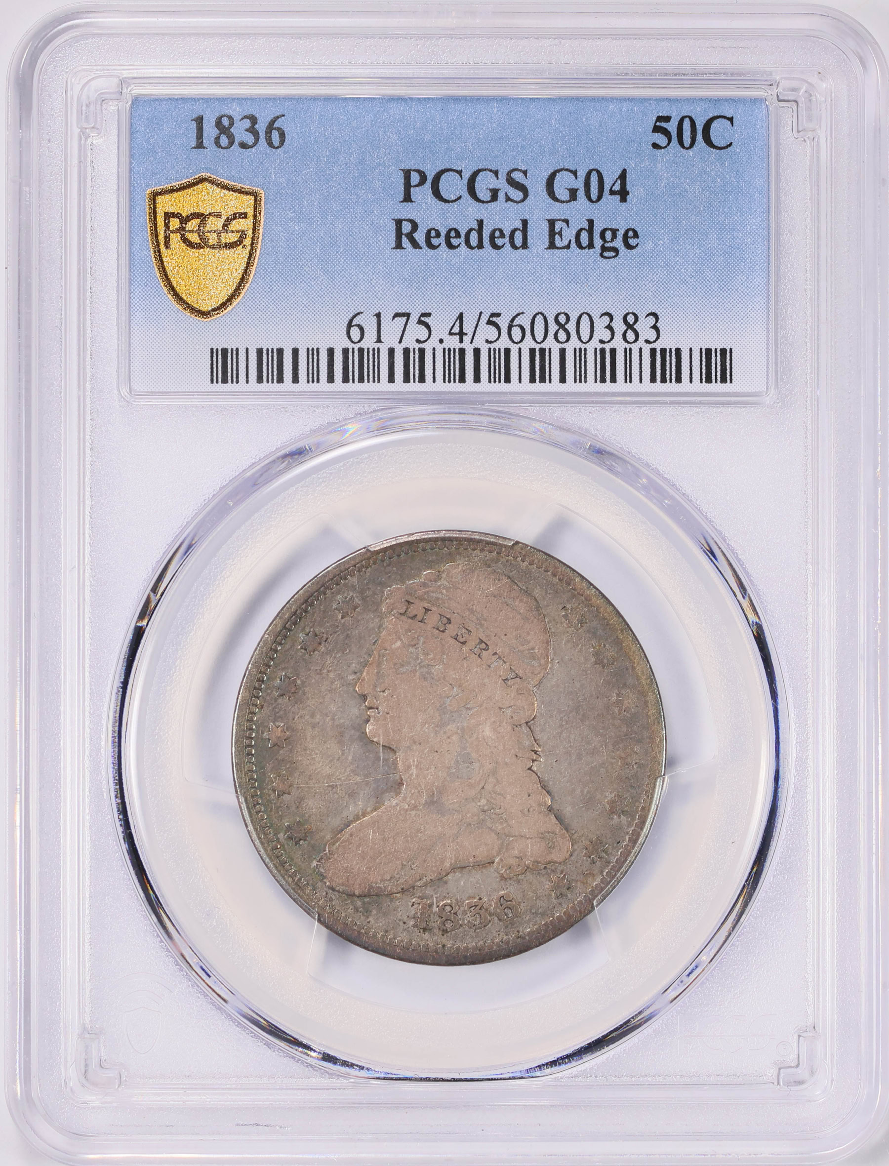 1836 Capped Bust Half Dollar Reeded Edge PCGS G-04 (Item 1829166 ...