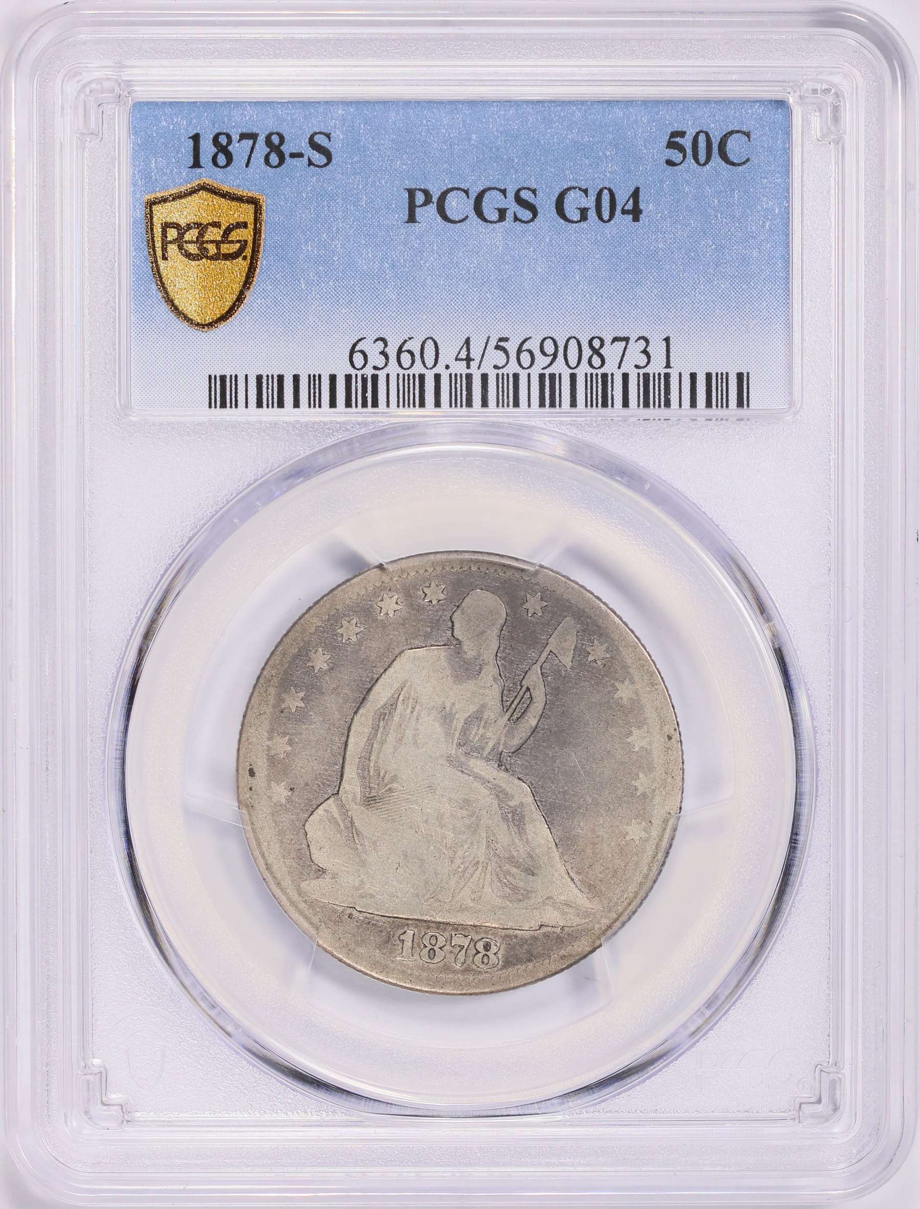 1878-S Seated Liberty Half Dollar PCGS G-04 (Item 1829178) | GreatCollections Coin Auctions