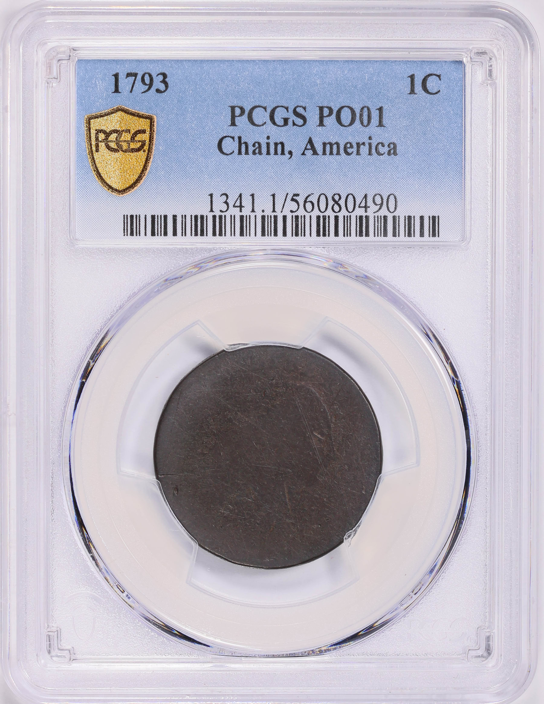 1793 Chain Cent AMERICA PCGS PO-01 BN (Item 1829181) | GreatCollections ...