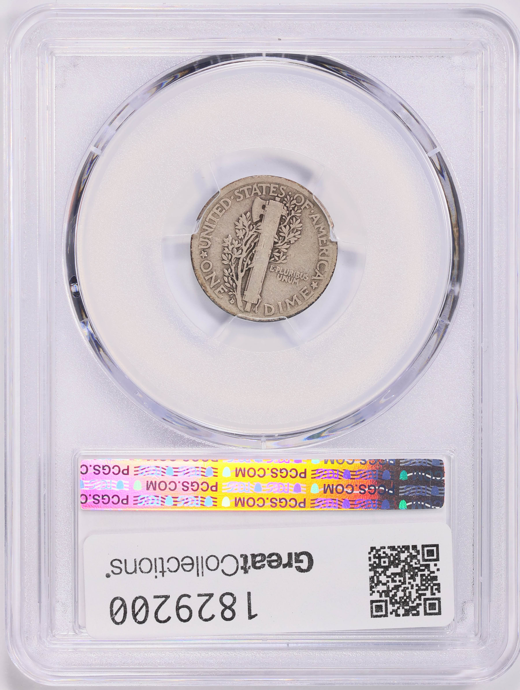 1916-D Mercury Dime PCGS VG-08 (CAC Green) (Item 1829200) | GreatCollections Coin Auctions