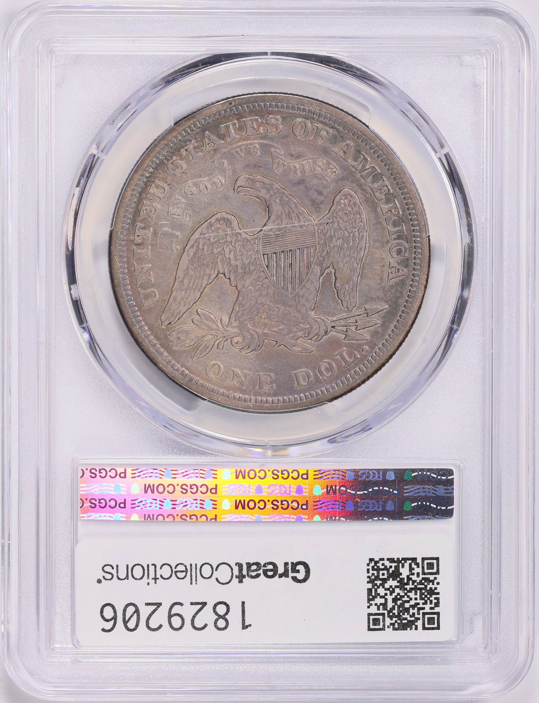 1868 Seated Liberty Silver Dollar PCGS F-12 (Item 1829206) | GreatCollections Coin Auctions