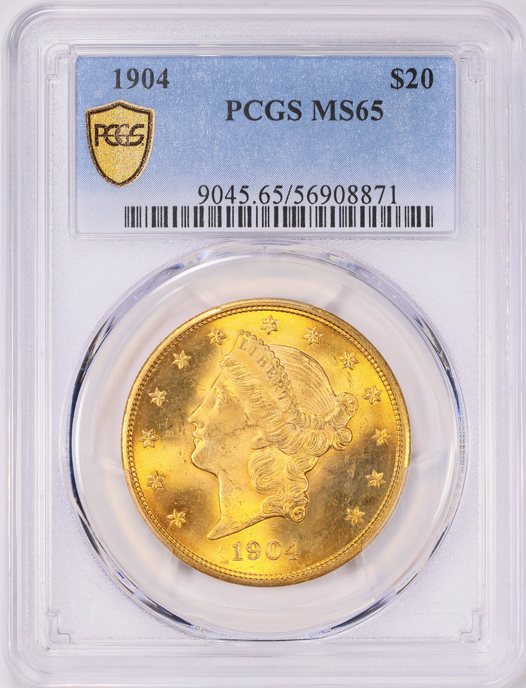 1904 Liberty Gold Double Eagle PCGS MS-65 (Item 1829223) | GreatCollections Coin Auctions