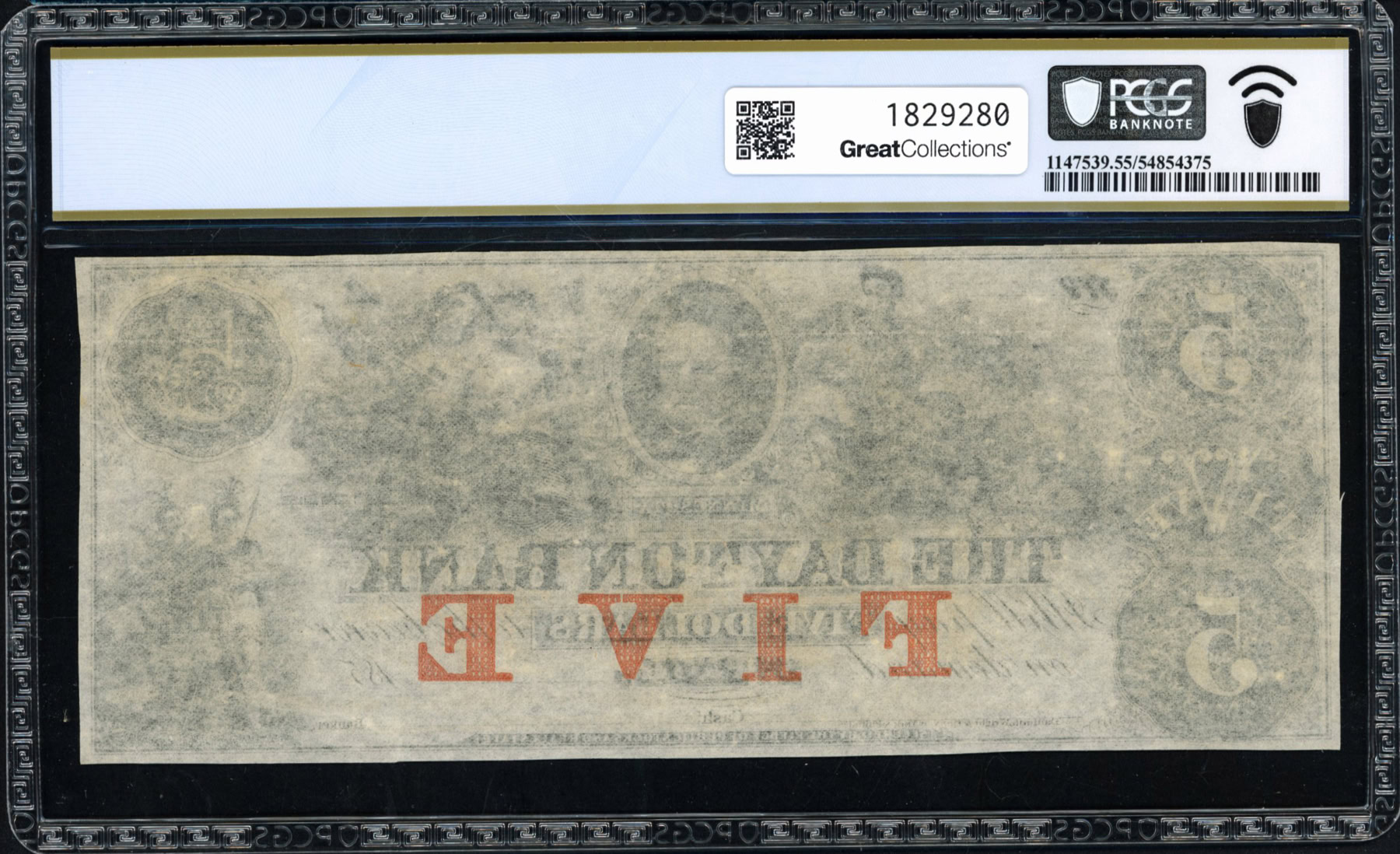 1850s St. Paul, Minnesota Dayton Bank $5 Remainder Note PCGS Banknote ...