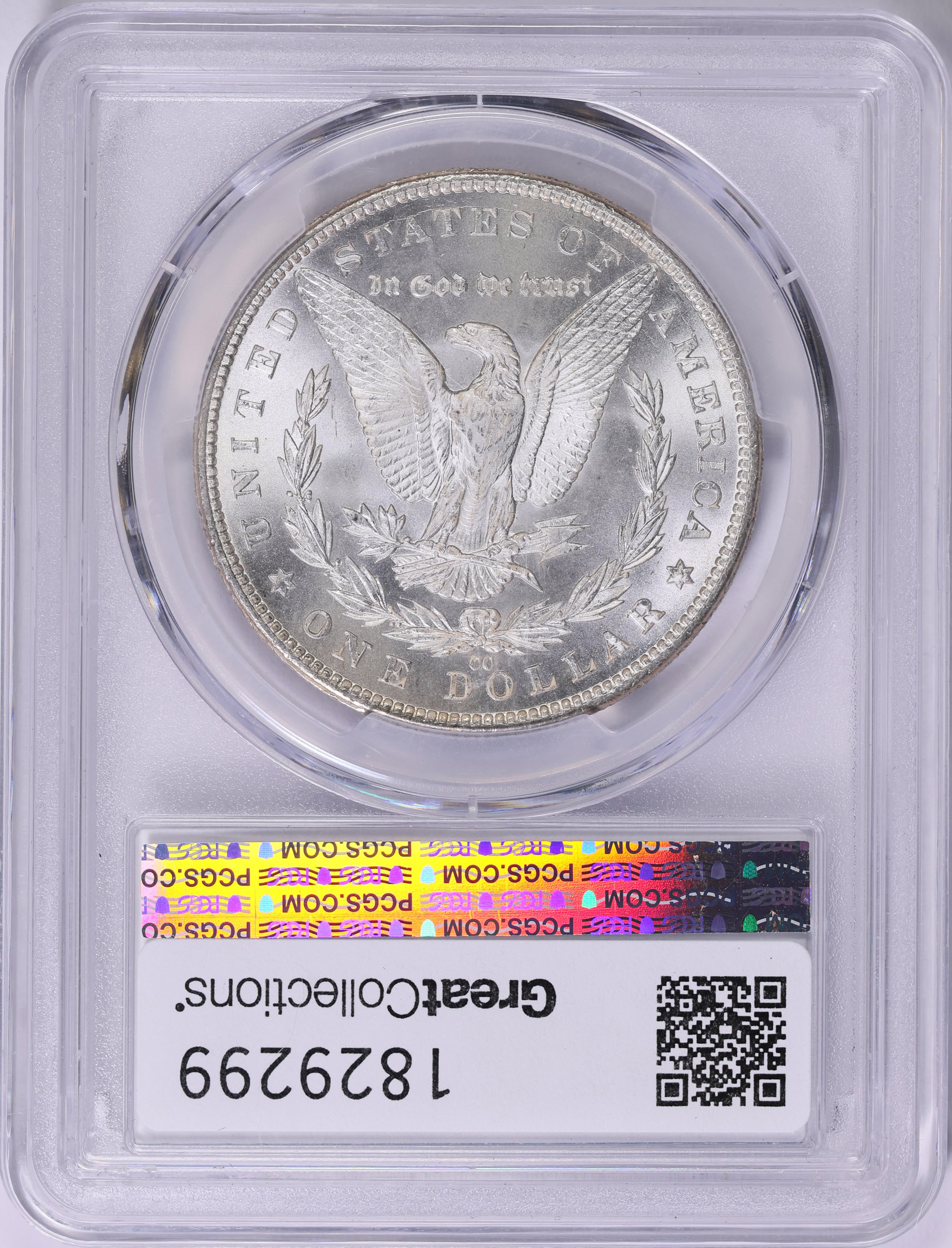 1883-CC Morgan Silver Dollar PCGS MS-67+ (CAC Green) (Item 1829299) | GreatCollections Coin Auctions