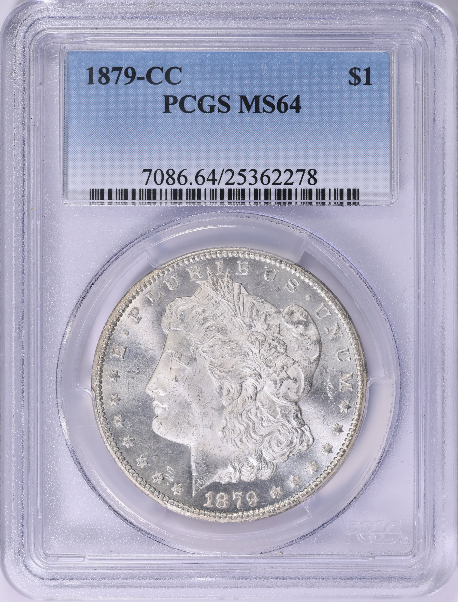 1879-CC Morgan Silver Dollar PCGS MS-64 (Item 1829311) | GreatCollections Coin Auctions