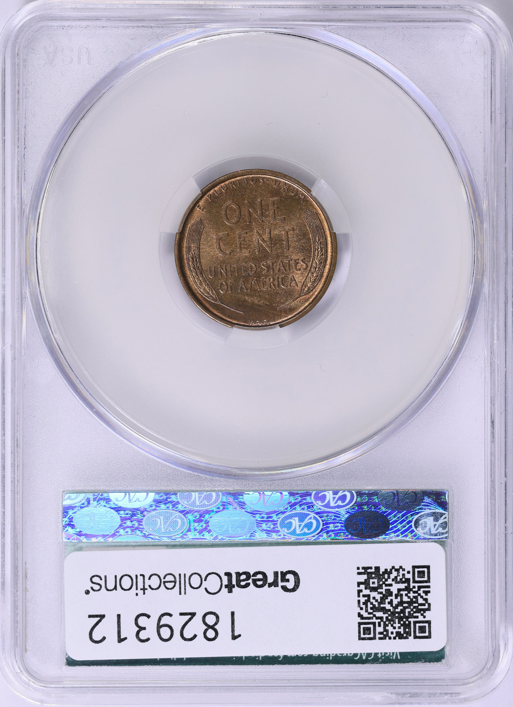 1909-S Lincoln Cent V.D.B. CACG MS-65 RB (Item 1829312 ...