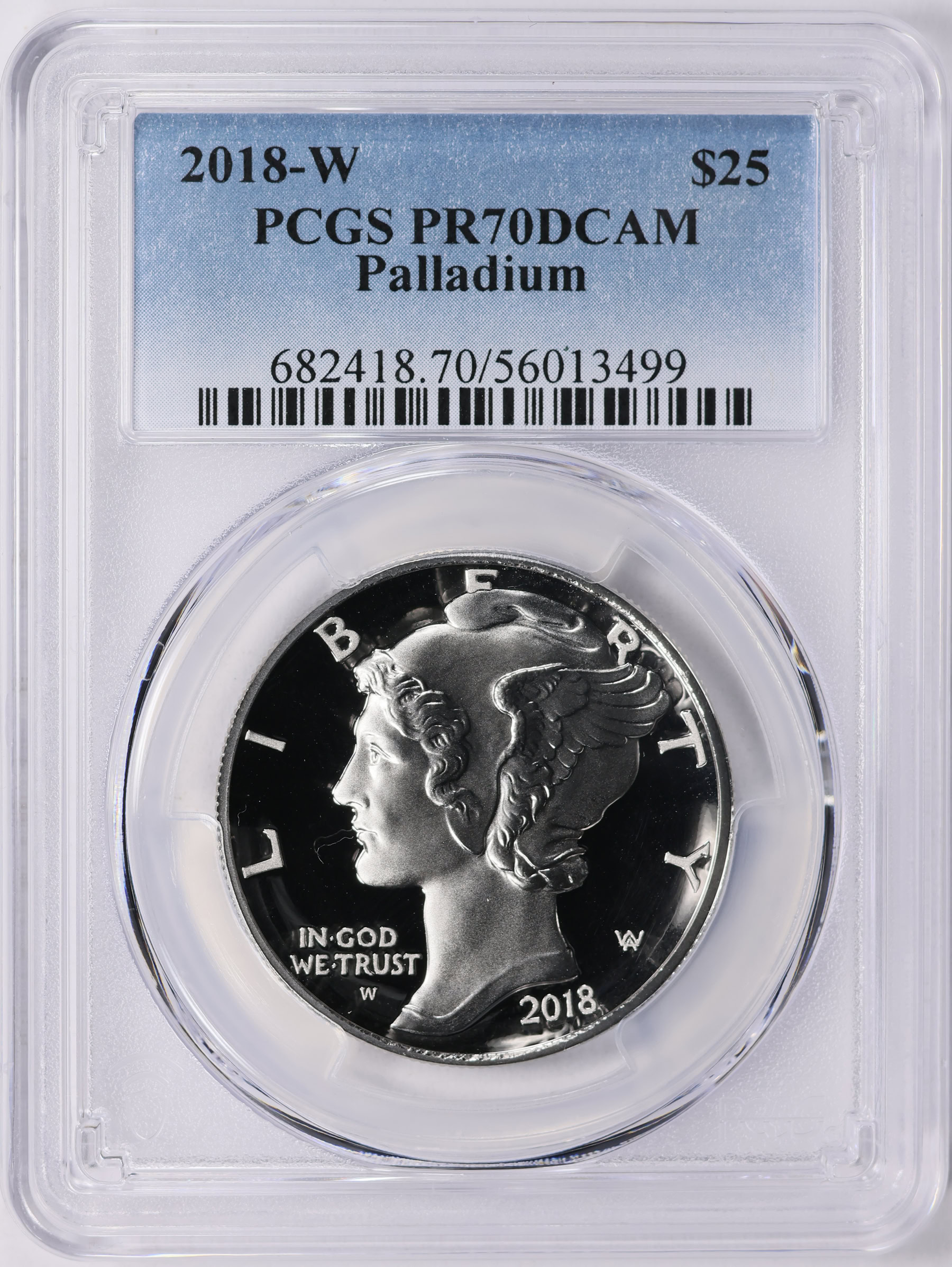 2018-W $25 American Liberty Palladium PCGS Proof-70 DCAM (Item 1829330 ...