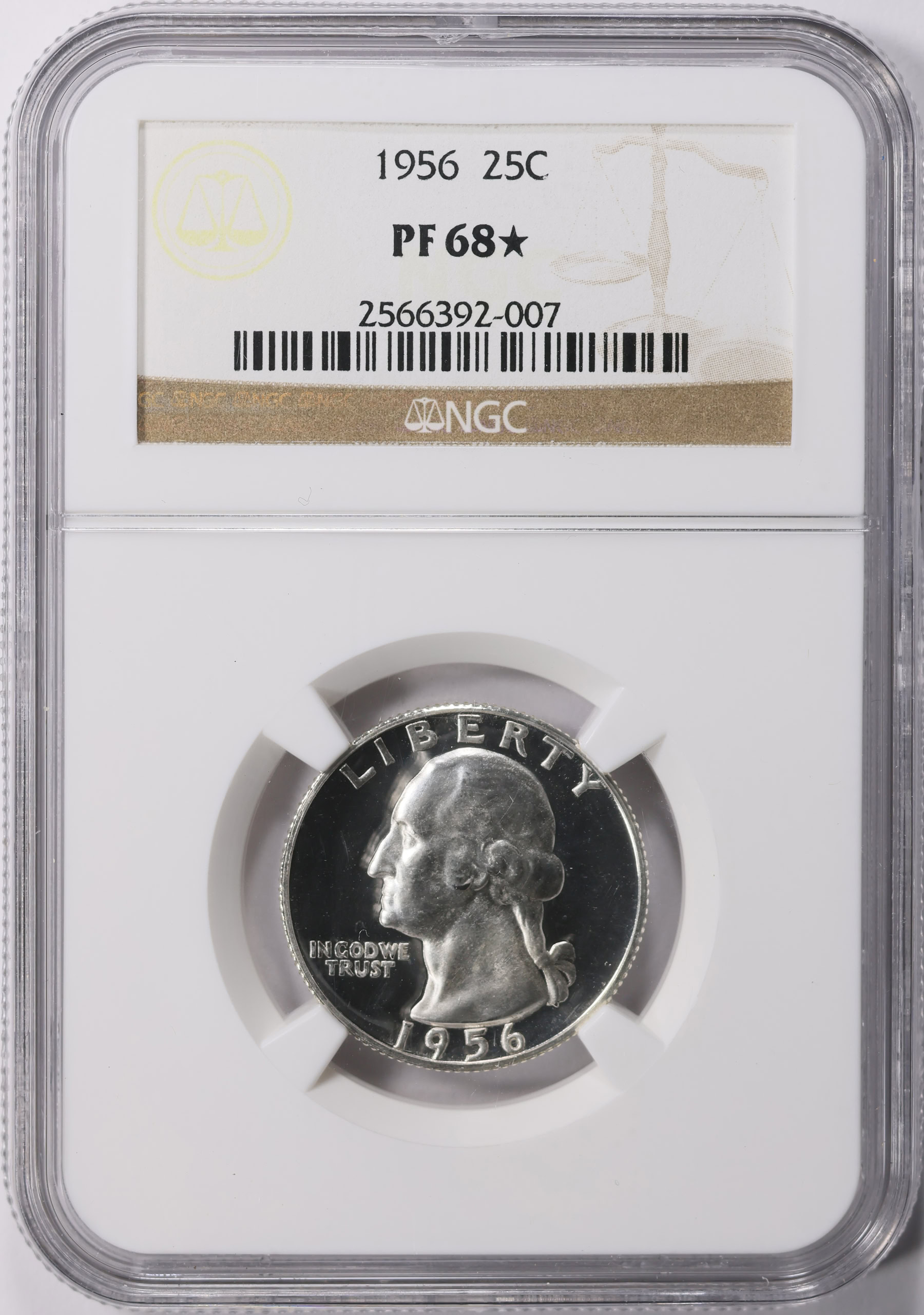 1956 Washington Quarter NGC Proof-68 ★ (Item 1829467 ...