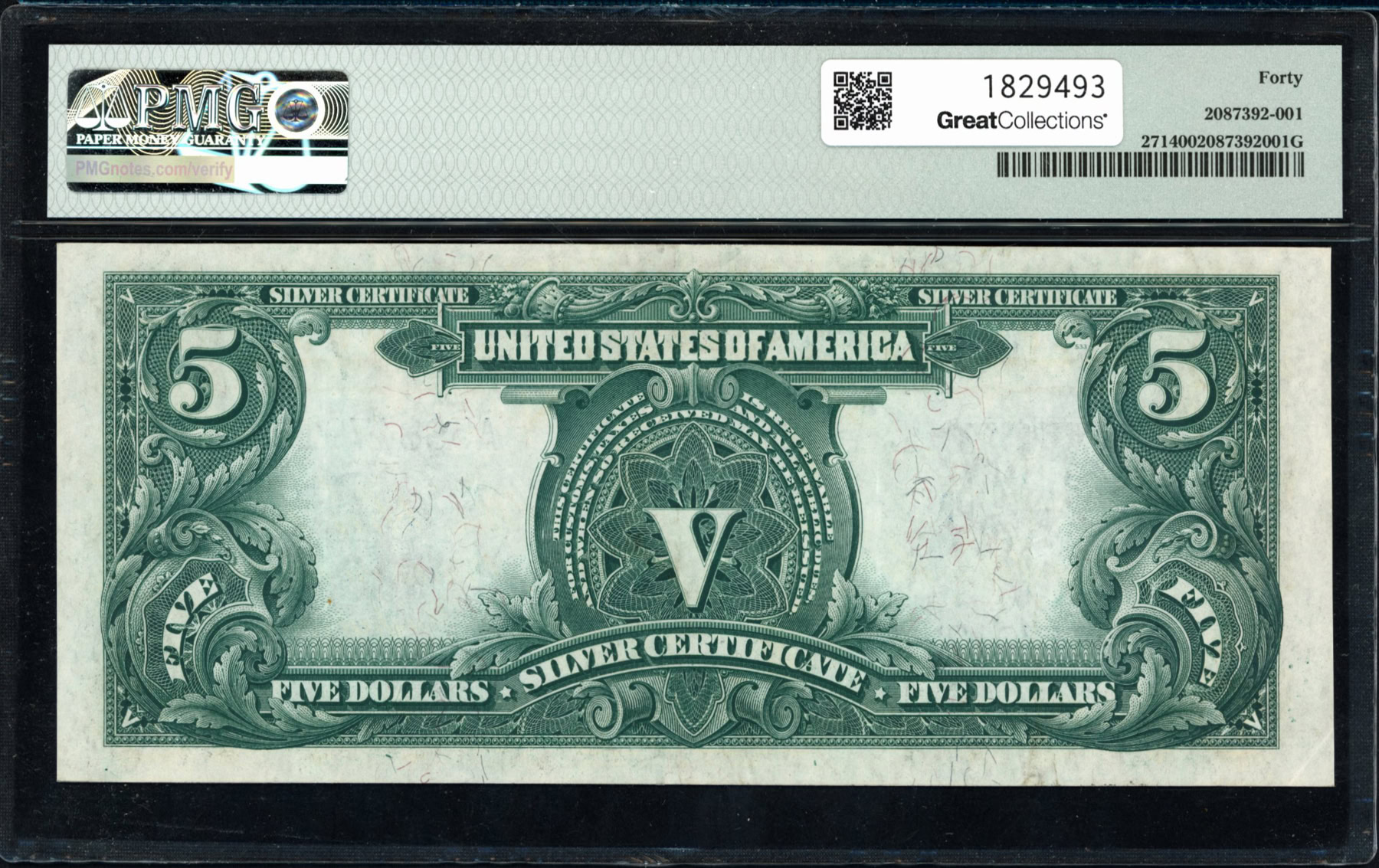 Fr. 271 1899 $5 Silver Certificate Note Lyons / Roberts PMG Extremely ...
