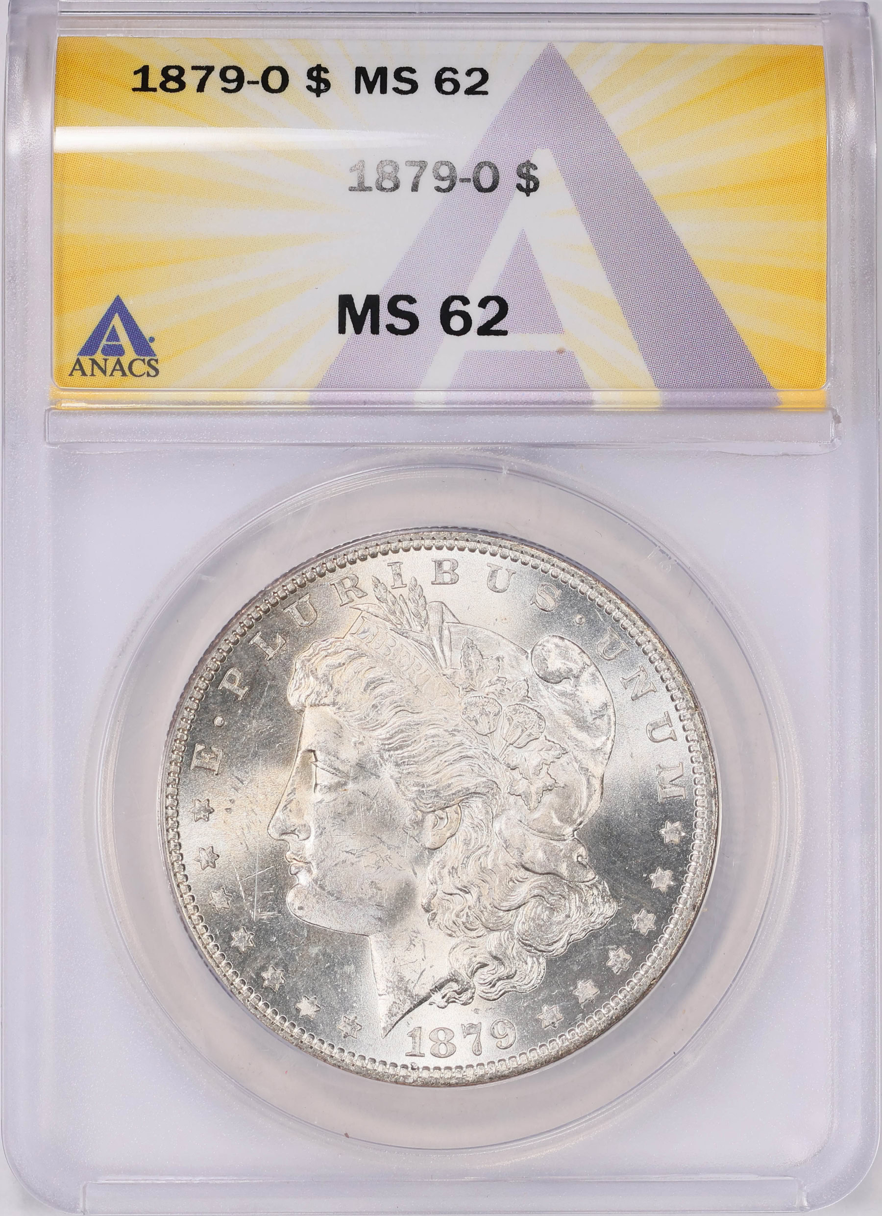 1879-O Morgan Silver Dollar ANACS MS-62 (Item 1829876) | GreatCollections Coin Auctions