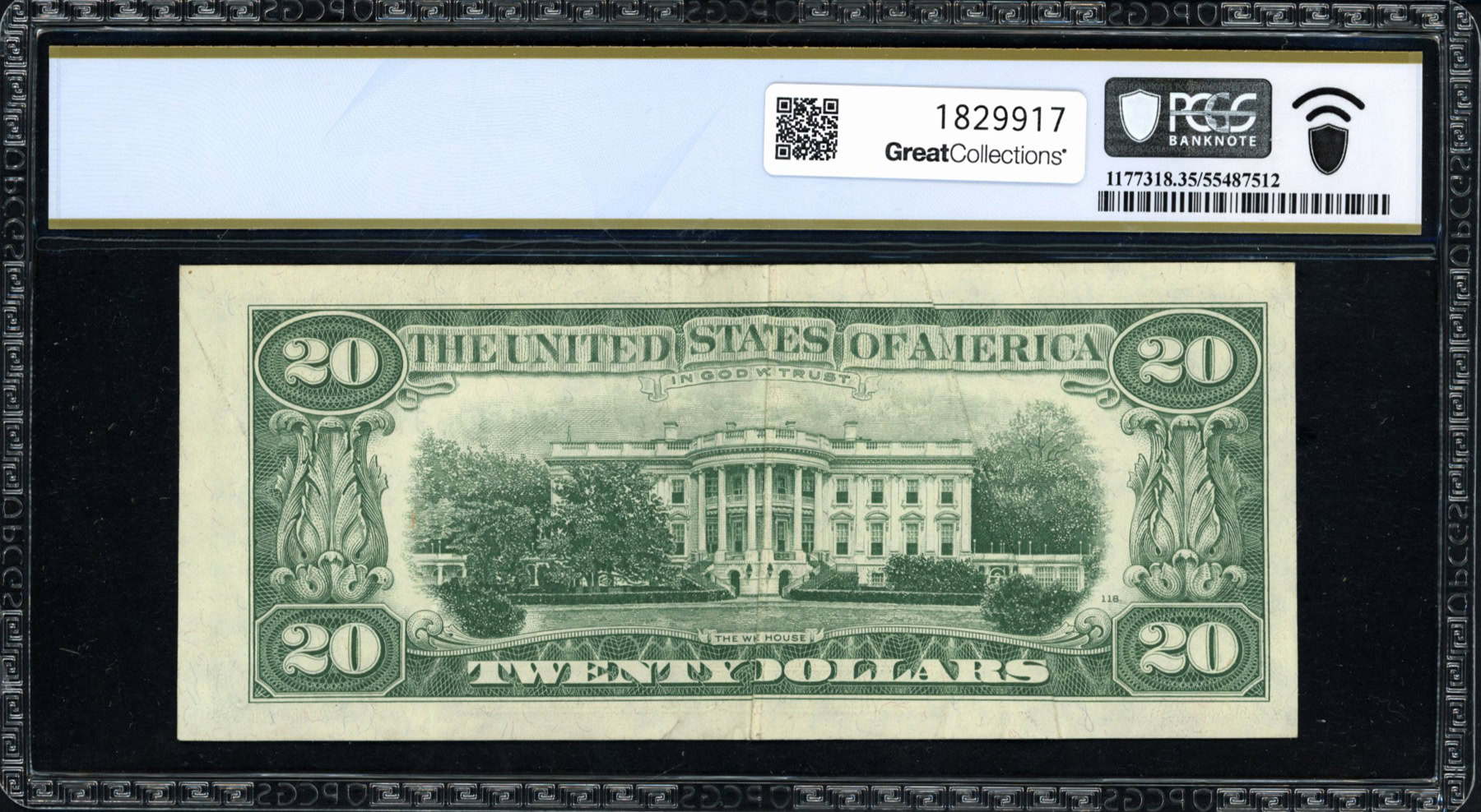 Fr. 2068-C (CA Block) 1969A $20 Philadelphia Federal Reserve Error Note ...