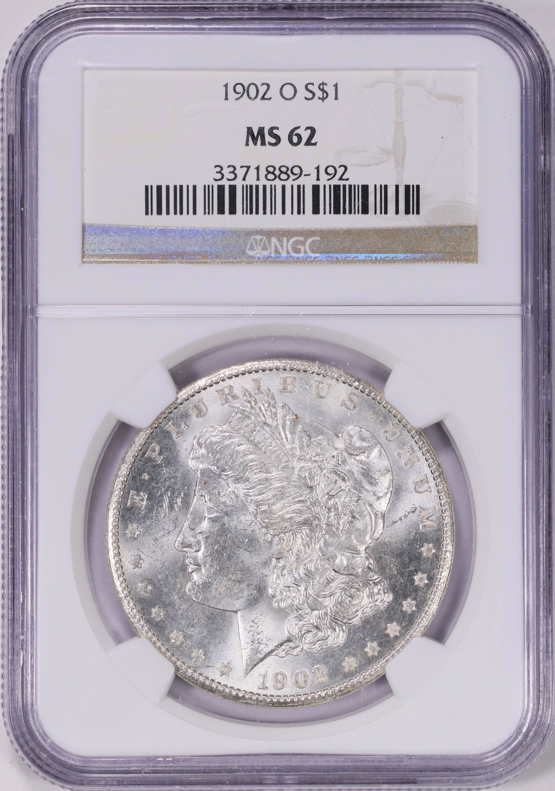 1902-O Morgan Silver Dollar NGC MS-62 (Item 1830125) | GreatCollections Coin Auctions