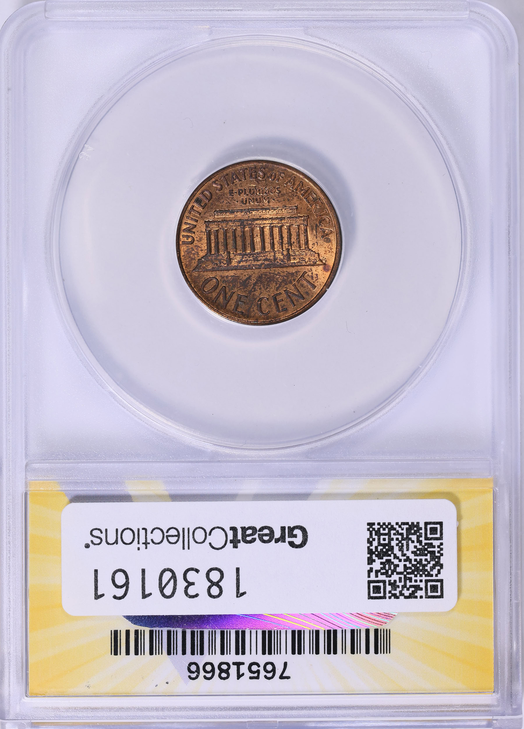 1972 Lincoln Cent DDO-003 FS-103 ANACS MS-60 RB (Item 1830161 ...