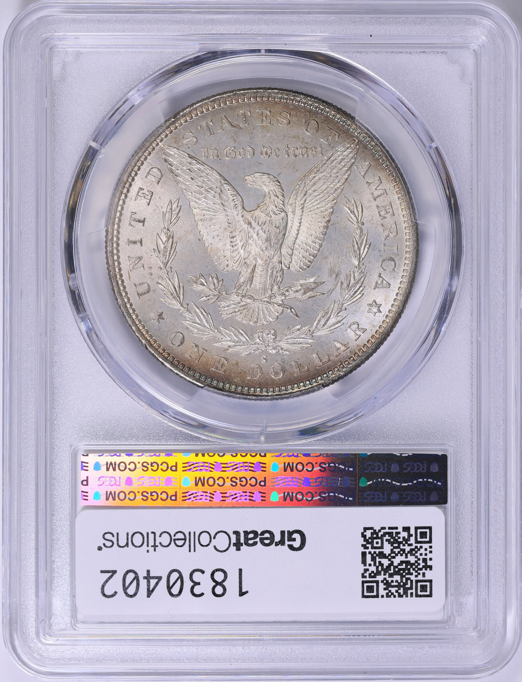 1879-S Morgan Silver Dollar PCGS MS-64 (CAC Green) (Toned) (Item 1830402) | GreatCollections ...