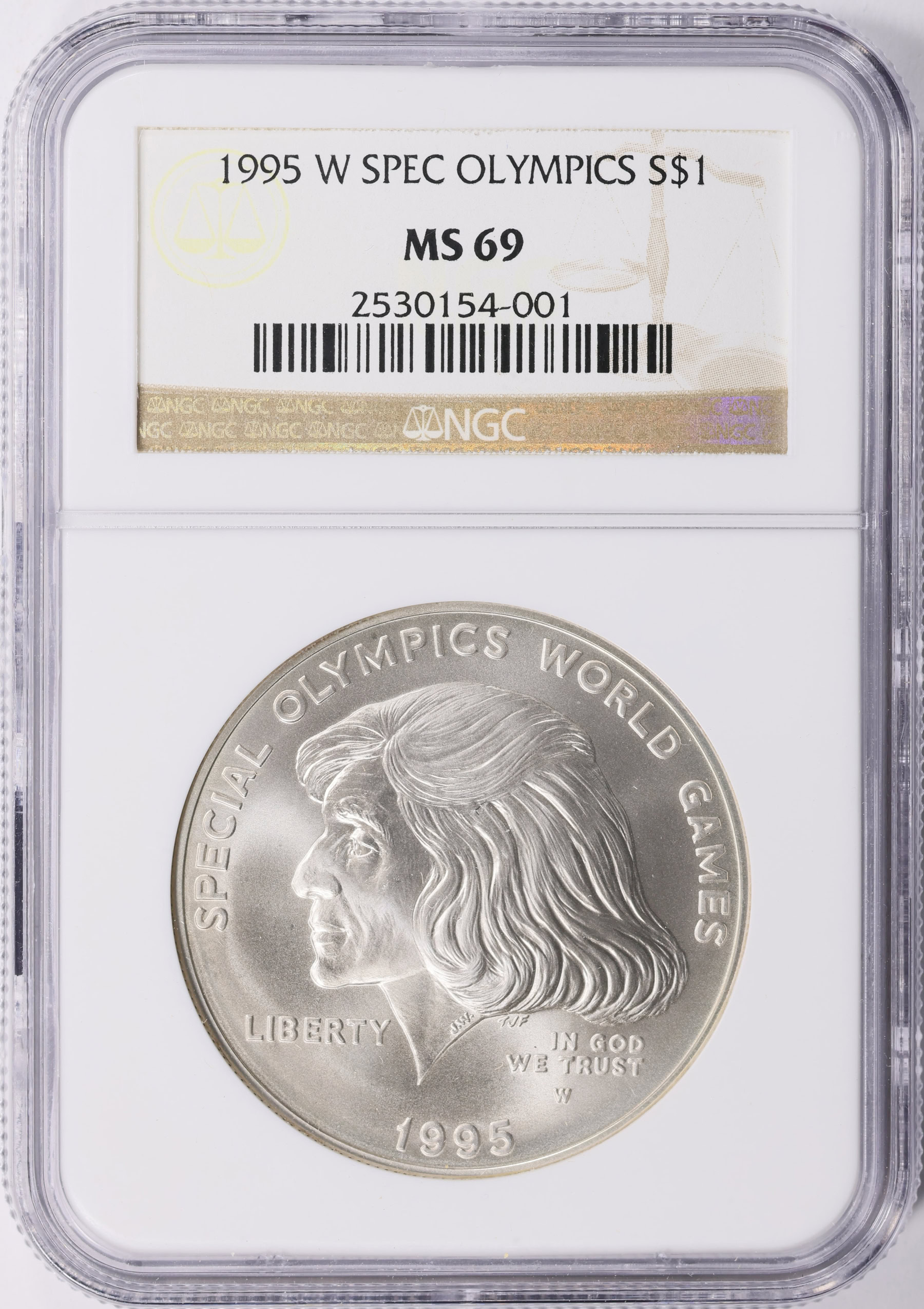 1995-W Special Olympics World Games Silver Dollar NGC MS-69 (Item ...