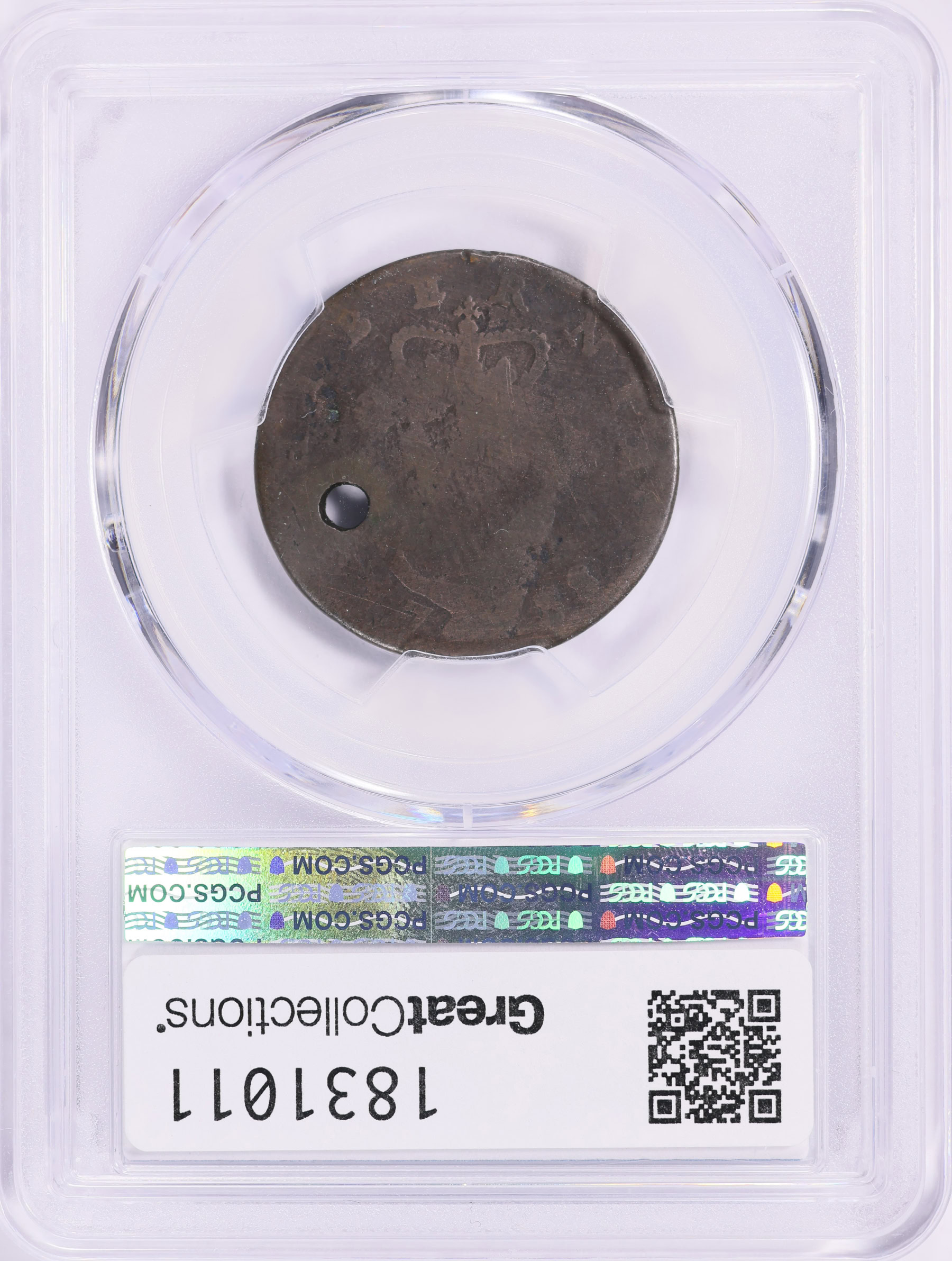 Ireland 1738 1/2 Penny KM-125 PCGS Genuine AG Details (Item 1831011 ...