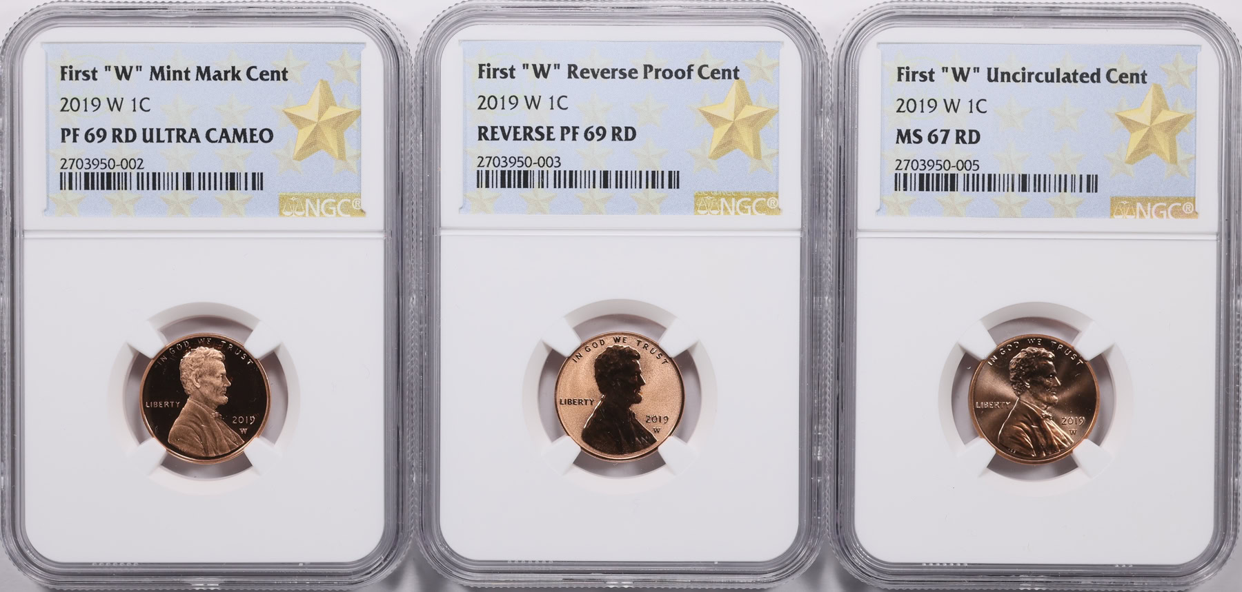 2019-W Lincoln Cents Shield - Including Reverse Proof NGC MS-67/Proof ...