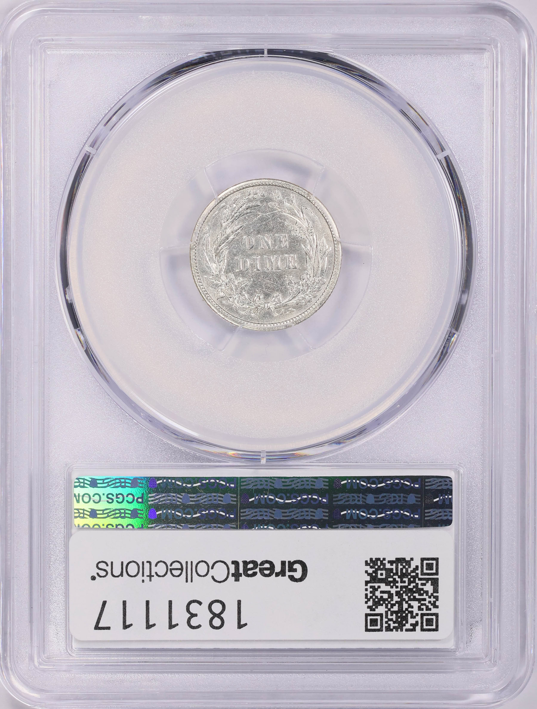 1908 Barber Dime PCGS Genuine AU Details (Item 1831117) | GreatCollections Coin Auctions