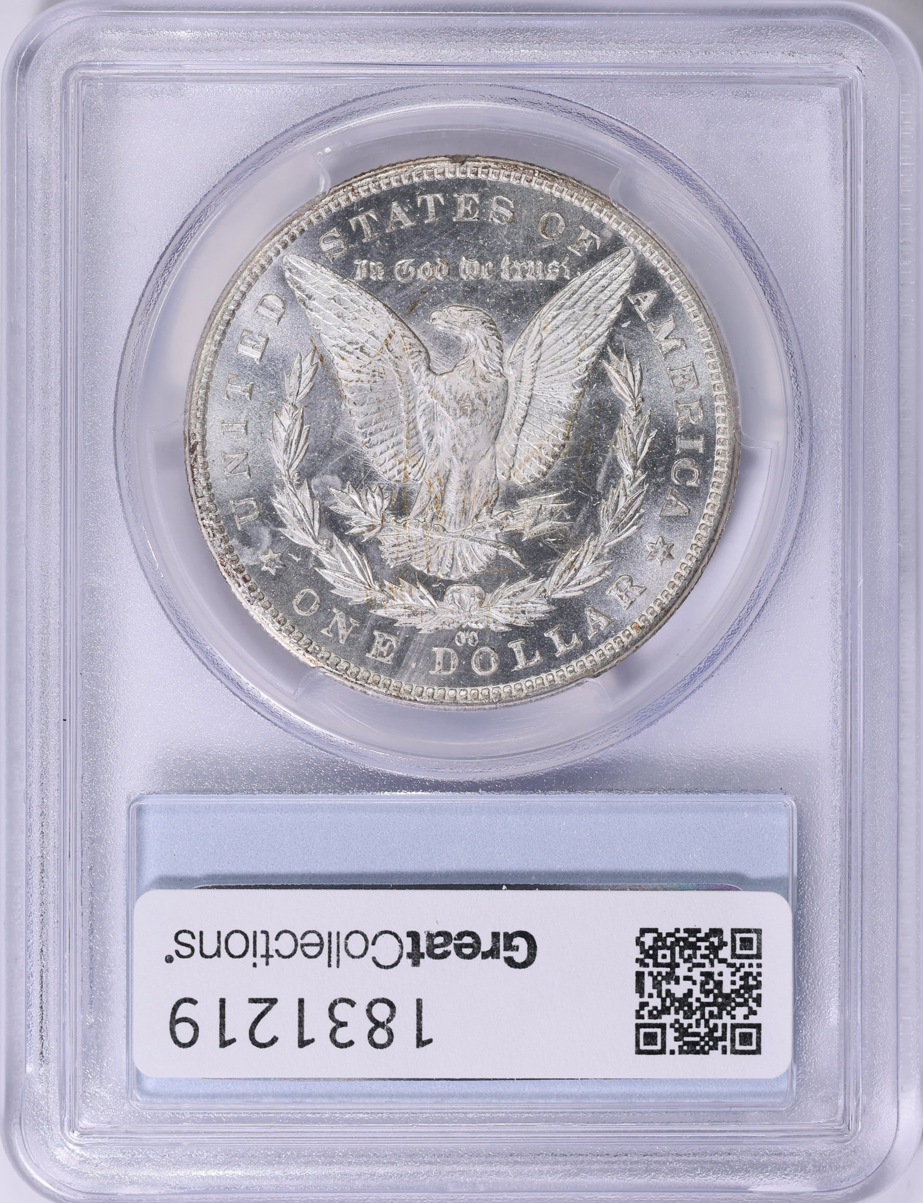 1883-CC Morgan Silver Dollar PCGS MS-66 PL (CAC Green) (Item 1831219) | GreatCollections Coin ...